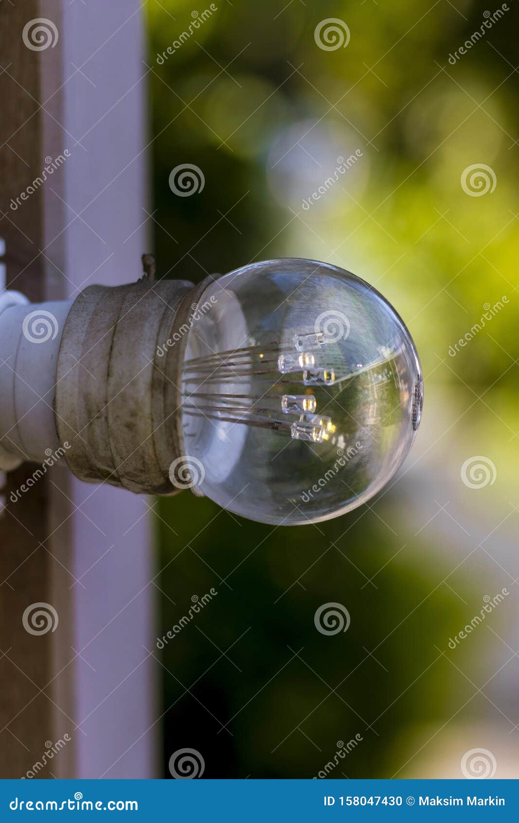 Light Bulb with Glowing LEDs Stock Photo - Image of abstract, ball ...