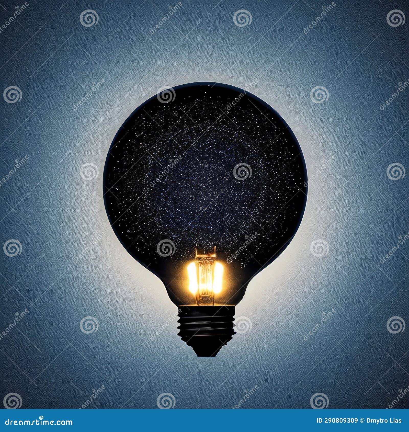 A Light Bulb with a Glowing Inside Stock Image - Image of deco ...