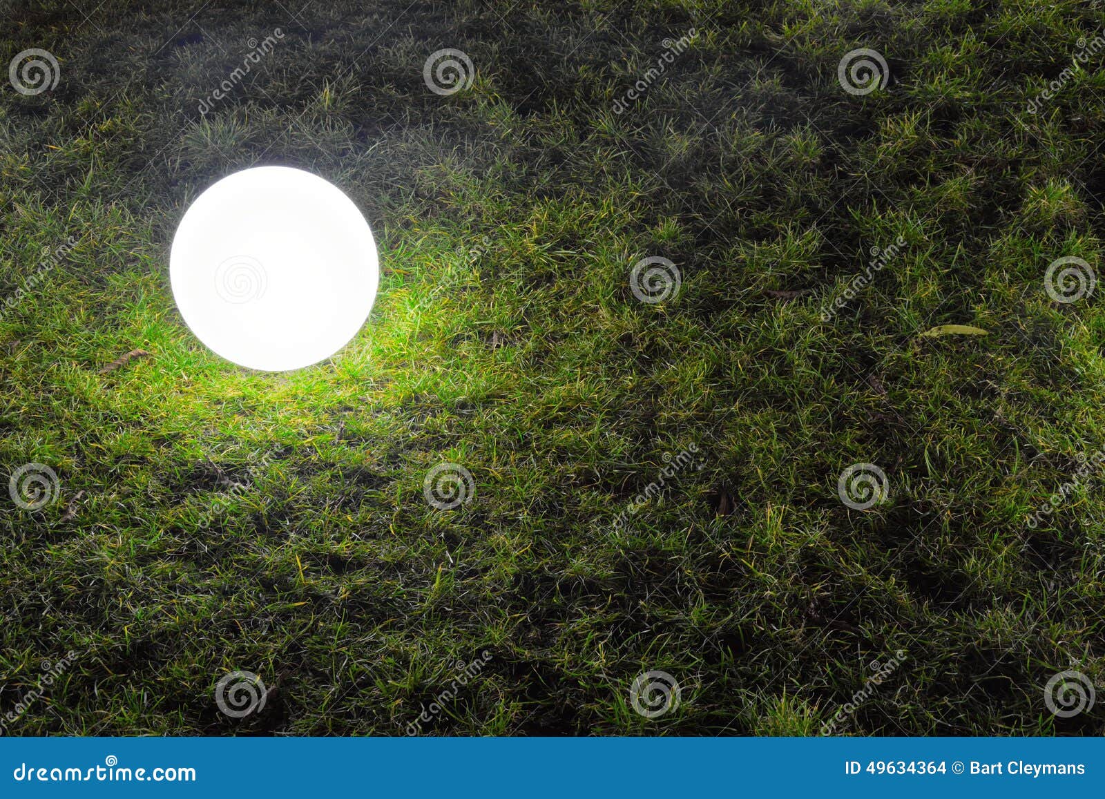 Light bulb on grass stock photo. Image of scene, enlightenened - 49634364
