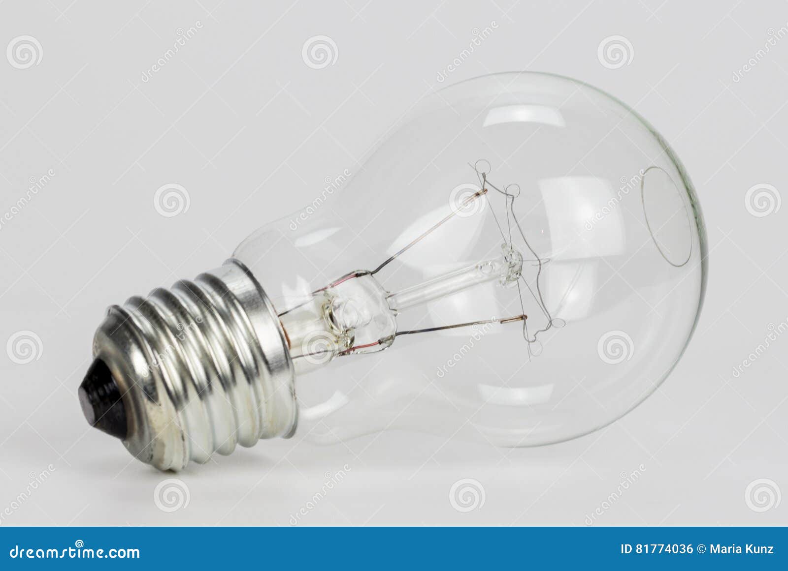 Light Bulb on a Gray Background Stock Photo - Image of light, gray ...