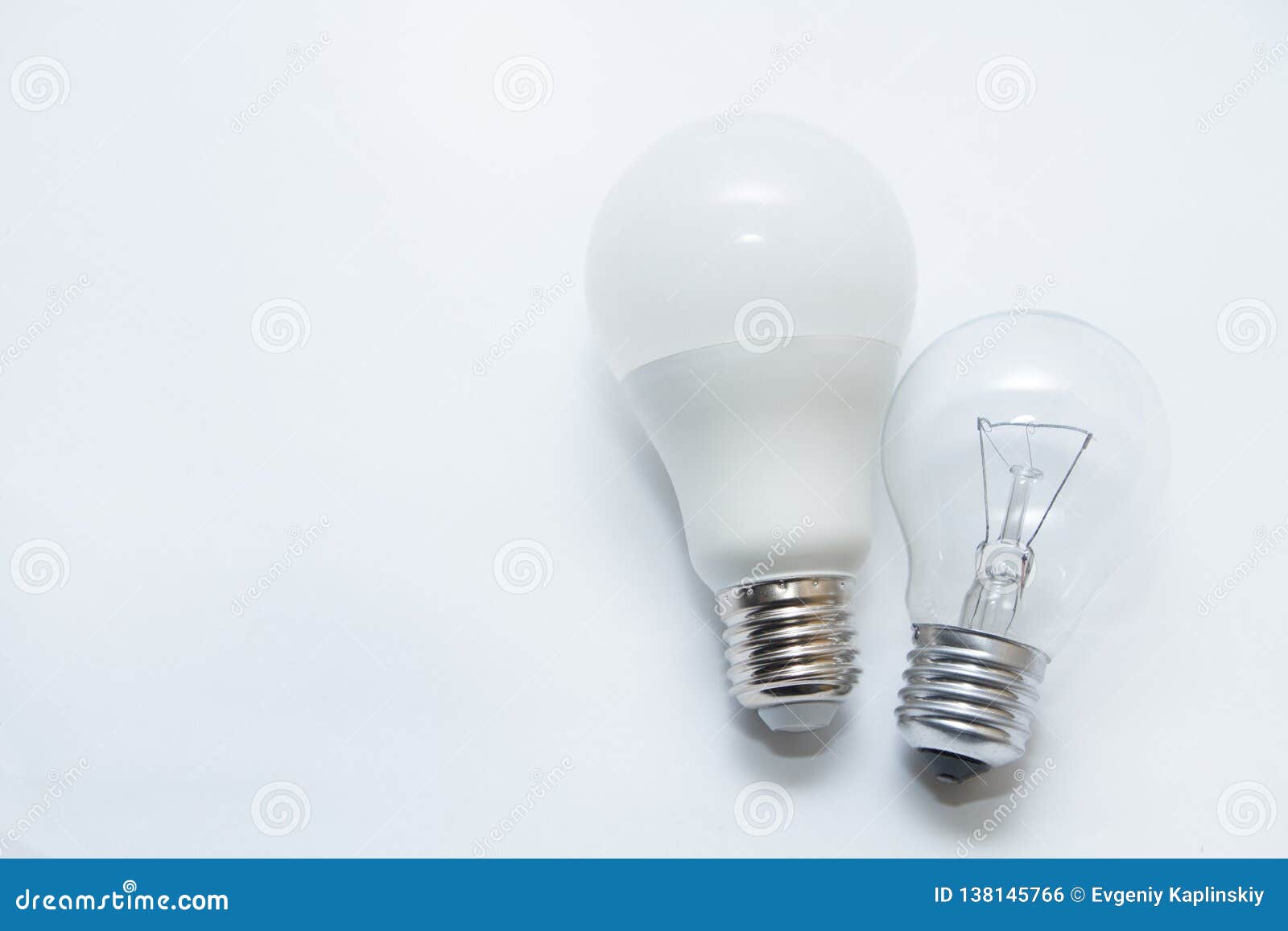 Light Bulb on a Gray Background. View from Above Stock Photo - Image of ...