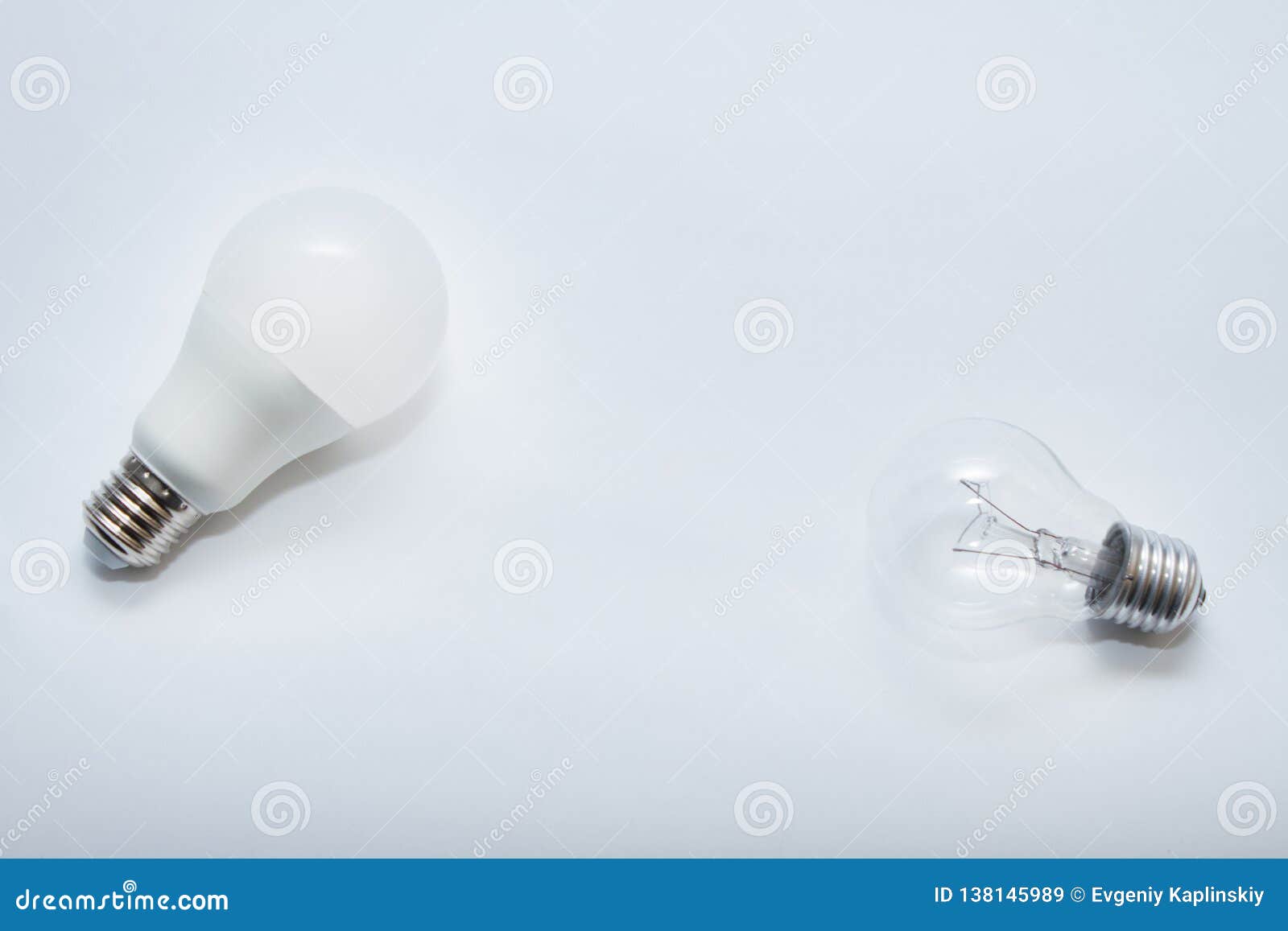 Light Bulb on a Gray Background. View from Above Stock Image - Image of ...