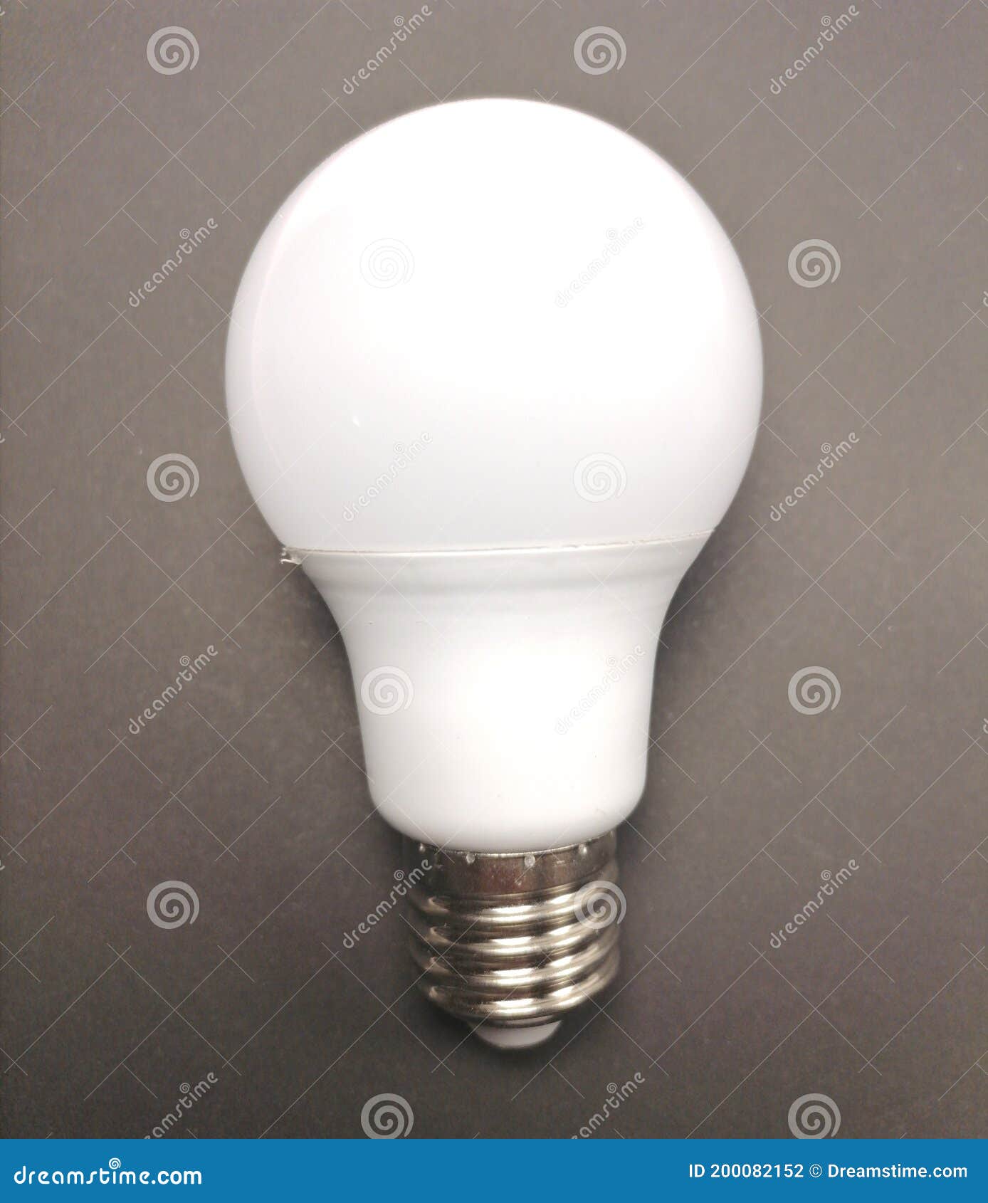 Light Bulb on Gray Background Stock Photo - Image of bulb, include ...