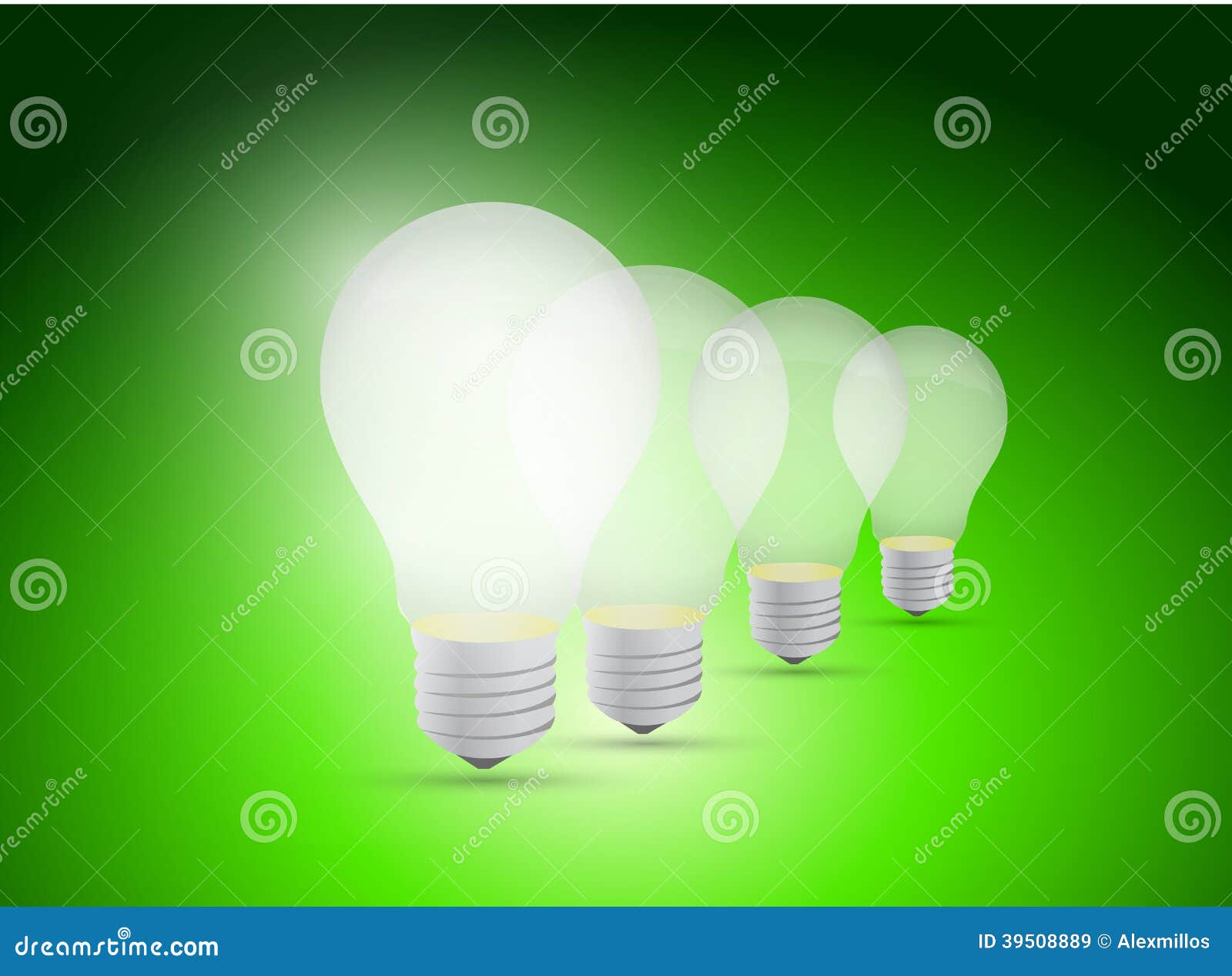 Light Bulb Great Idea Illustration Design Stock Illustration ...