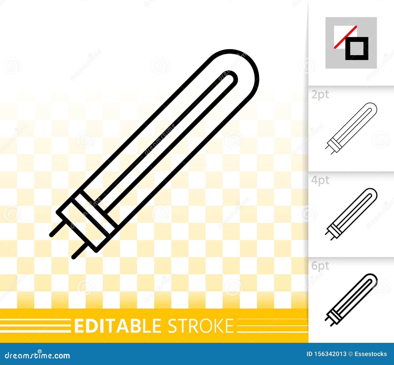 Light Bulb Halogen Simple Thin Line Vector Icon Stock Vector ...