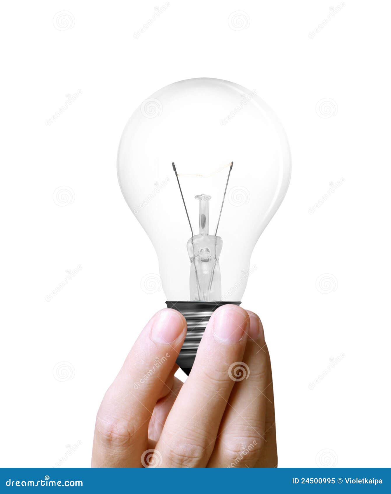 Light bulb in hand stock image. Image of invention, think - 24500995