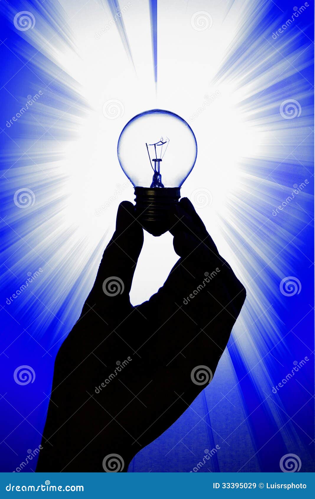 Light bulb held in hand stock image. Image of shine, watt - 33395029