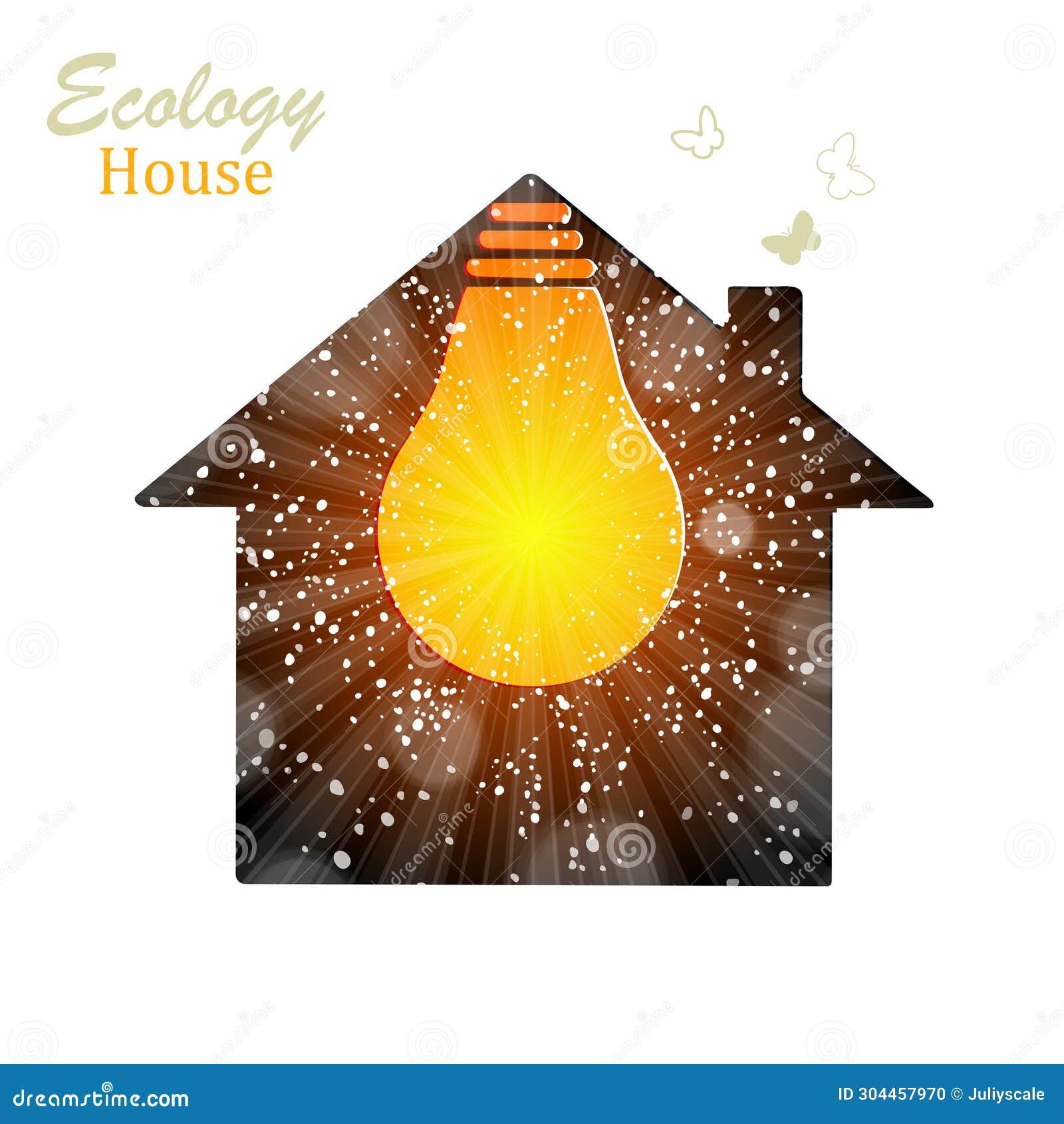 Light Bulb in the House. a Bright Light Bulb with Sunlight Illuminates ...