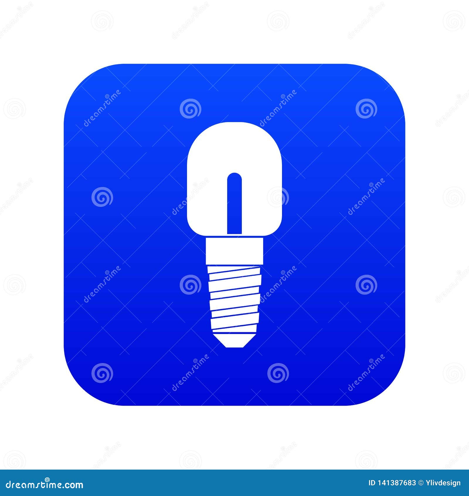 Light Bulb Icon Digital Blue Stock Vector - Illustration of luminosity ...