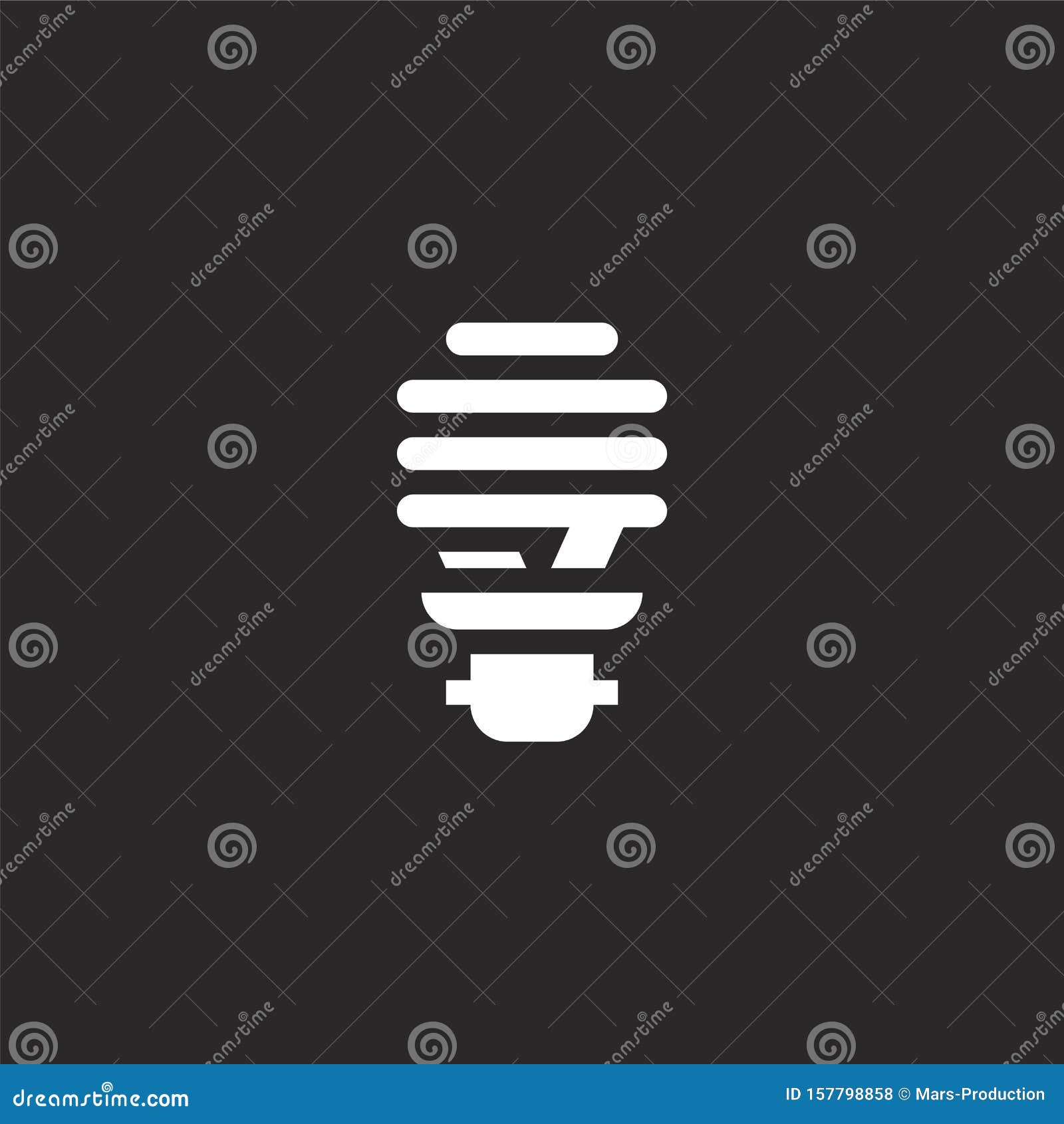 Light Bulb Icon. Filled Light Bulb Icon for Website Design and Mobile ...