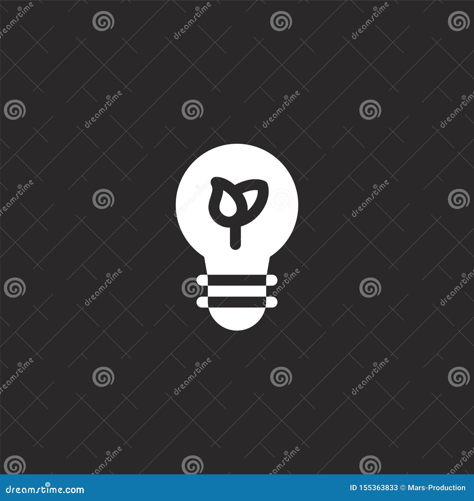 Light Bulb Icon. Filled Light Bulb Icon for Website Design and Mobile ...