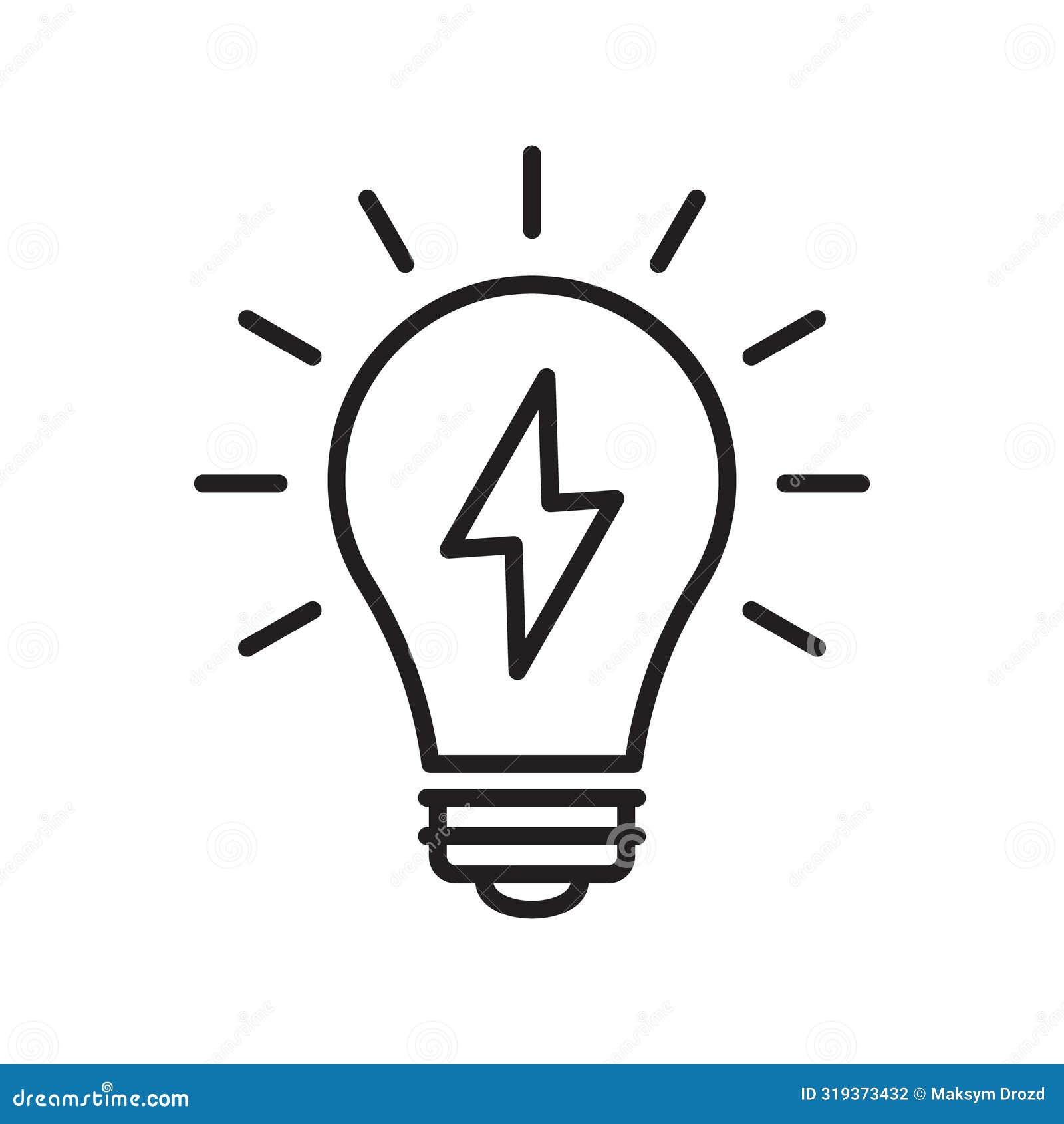 The Light Bulb Icon, Full of Ideas and Creative Thinking, Analytical ...