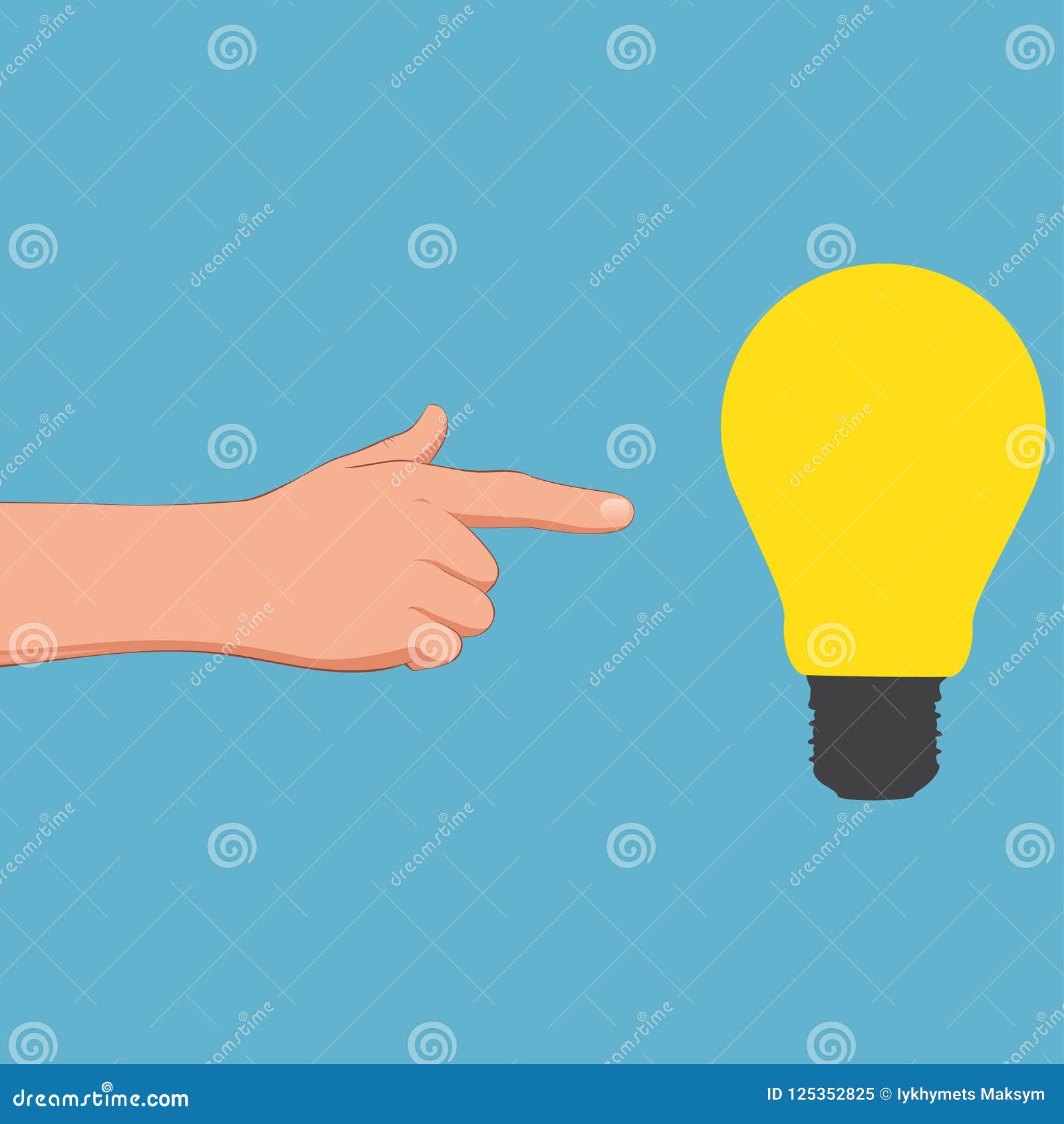 Light bulb icon with hand stock illustration. Illustration of saving ...