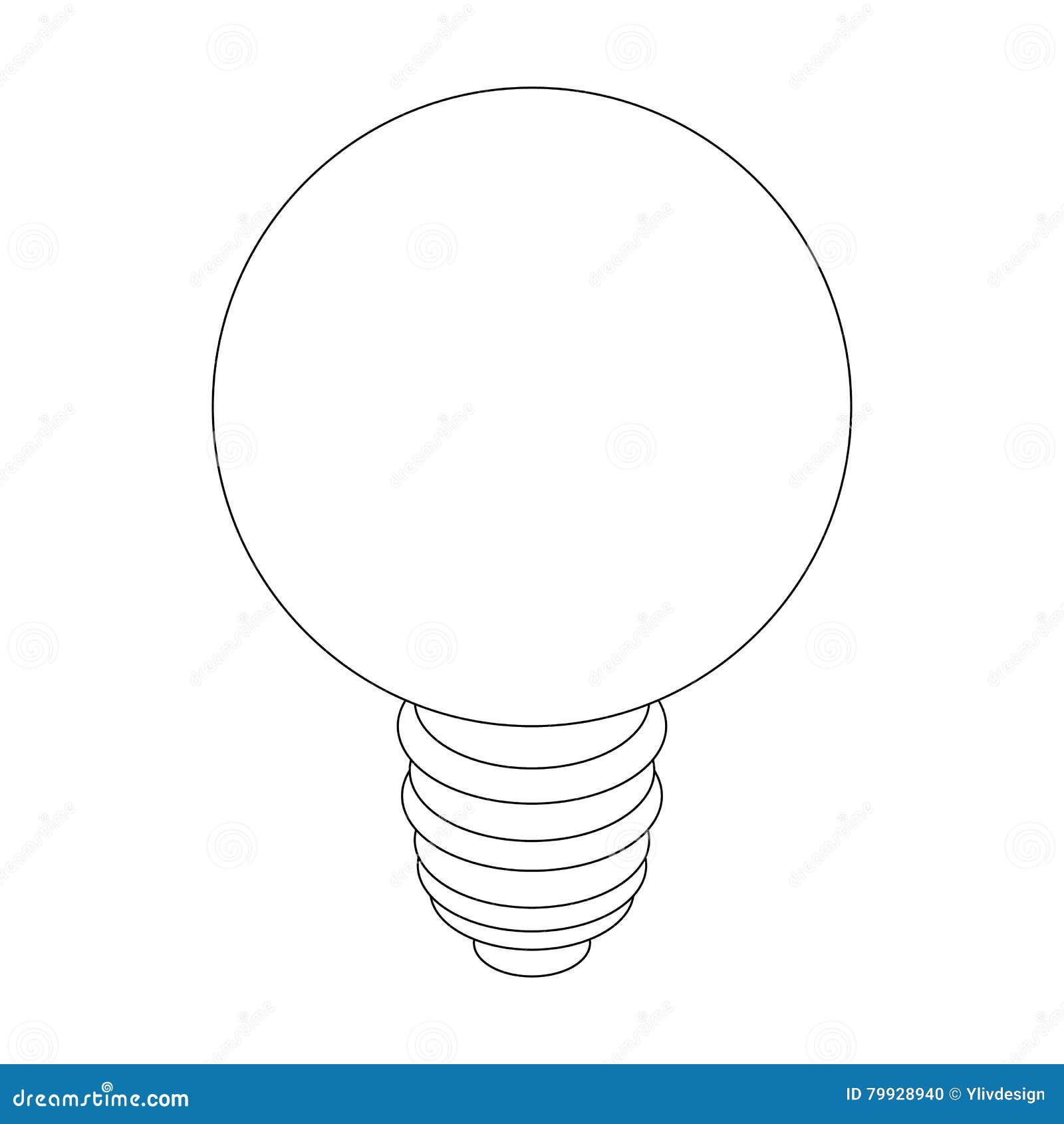 Light Bulb Icon, Isometric 3d Style Stock Vector - Illustration of ...