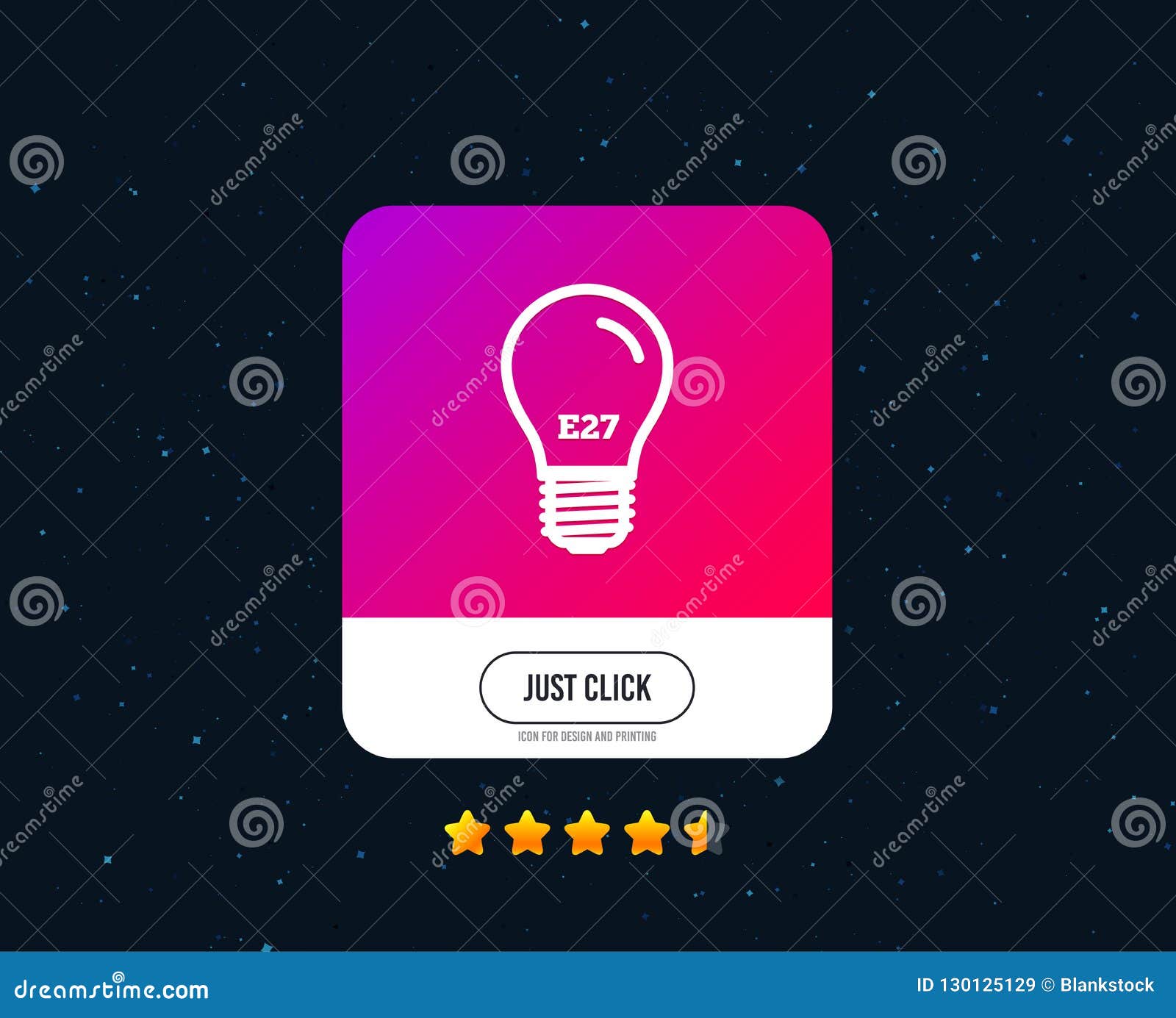 Light Bulb Icon. Lamp E27 Socket Symbol. Vector Stock Vector ...
