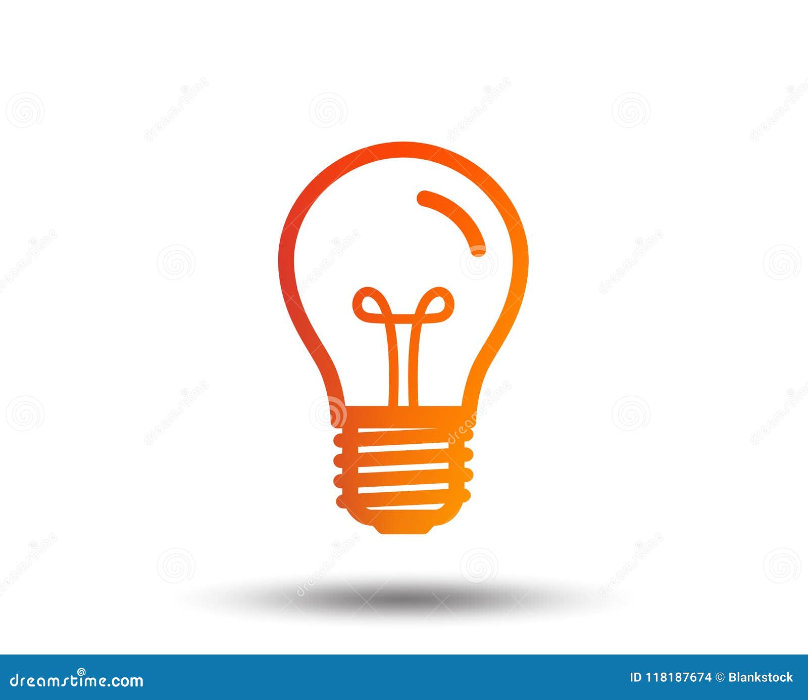 Light Bulb Icon. Lamp E27 Socket Symbol Stock Vector - Illustration of ...