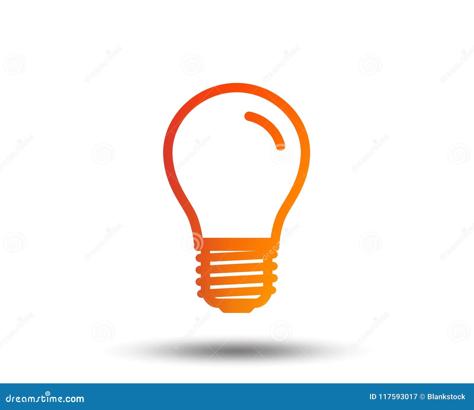 Light Bulb Icon. Lamp E27 Socket Symbol Stock Vector - Illustration of ...