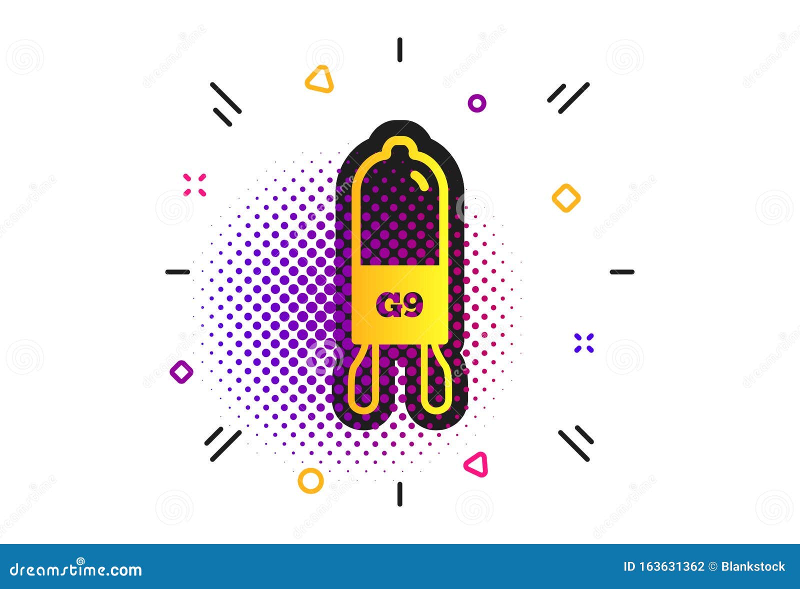 Light Bulb Icon. Lamp G9 Socket Symbol. Vector Stock Vector ...