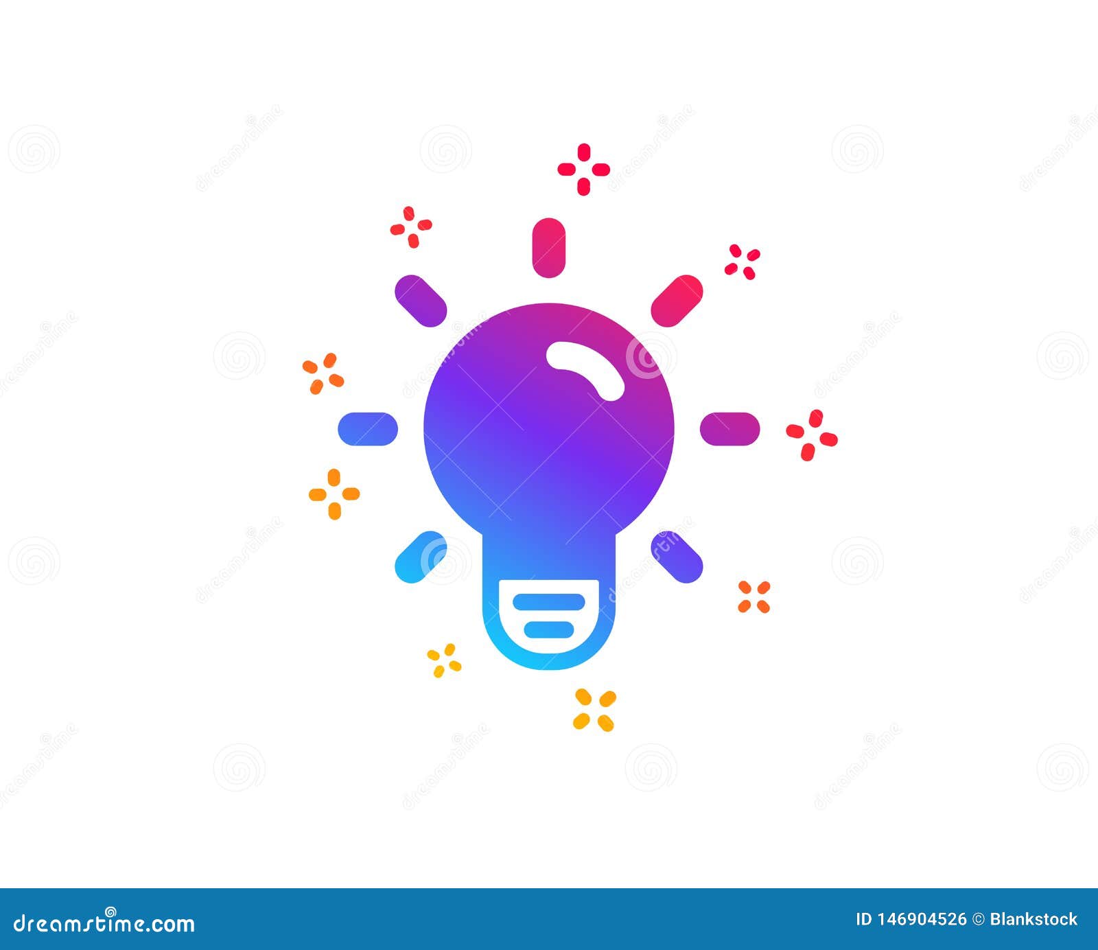 Light Bulb Icon. Lamp Sign. Vector Stock Vector - Illustration of ...