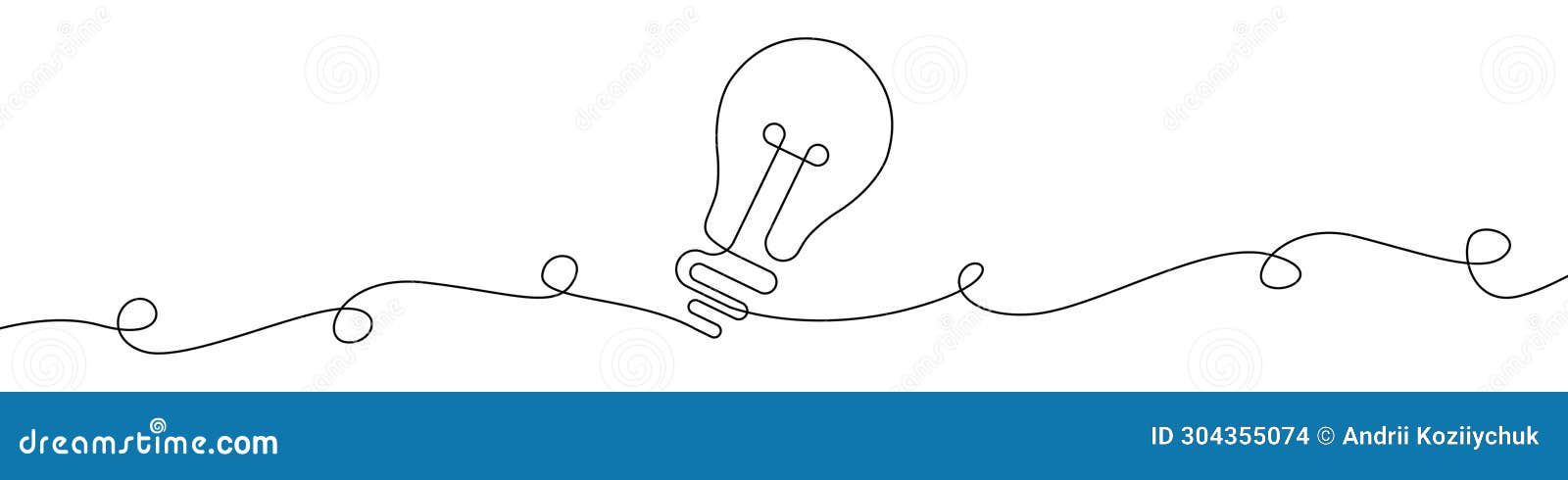 Light Bulb Icon Line Continuous Drawing Vector. One Line Bulb Icon ...