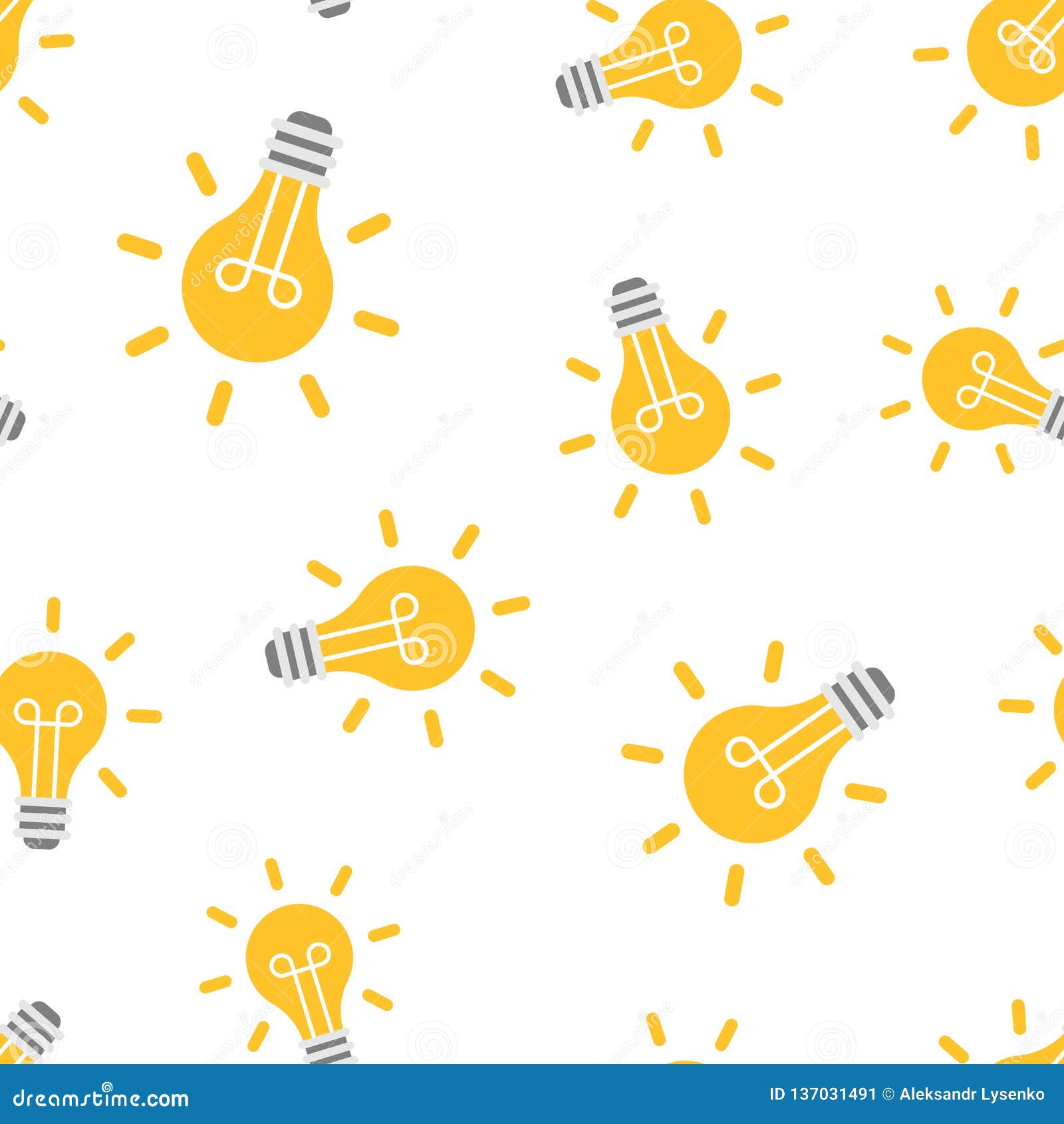 Lights Bulb Pattern Background