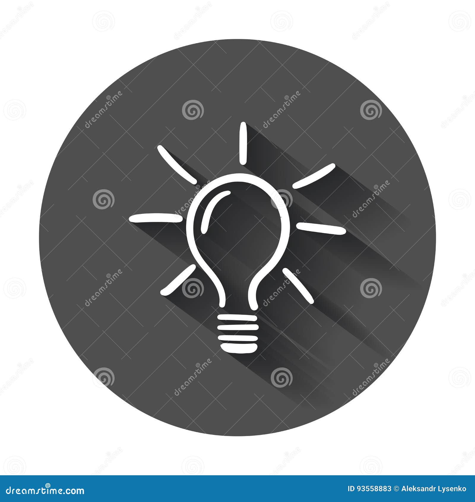 Light Bulb Icon Sketch in Vector. Stock Vector - Illustration of ...
