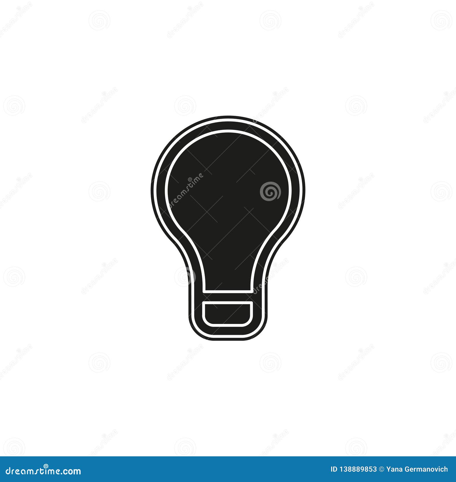 Light Bulb Icon, Vector Idea, Creative Design Concept, Innovation ...