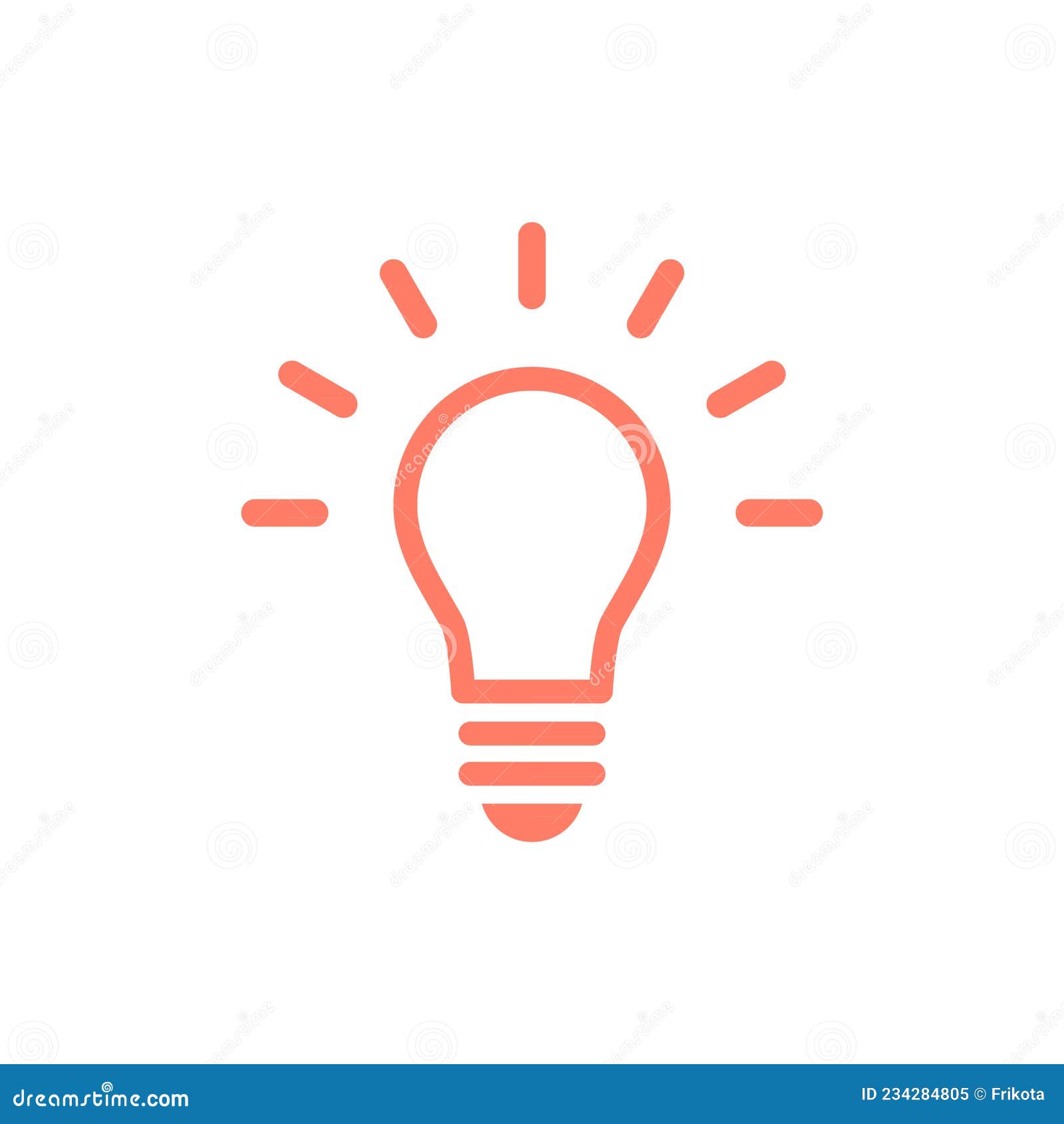Light Bulb Icon. Vector Illustration, Flat Design Stock Vector ...