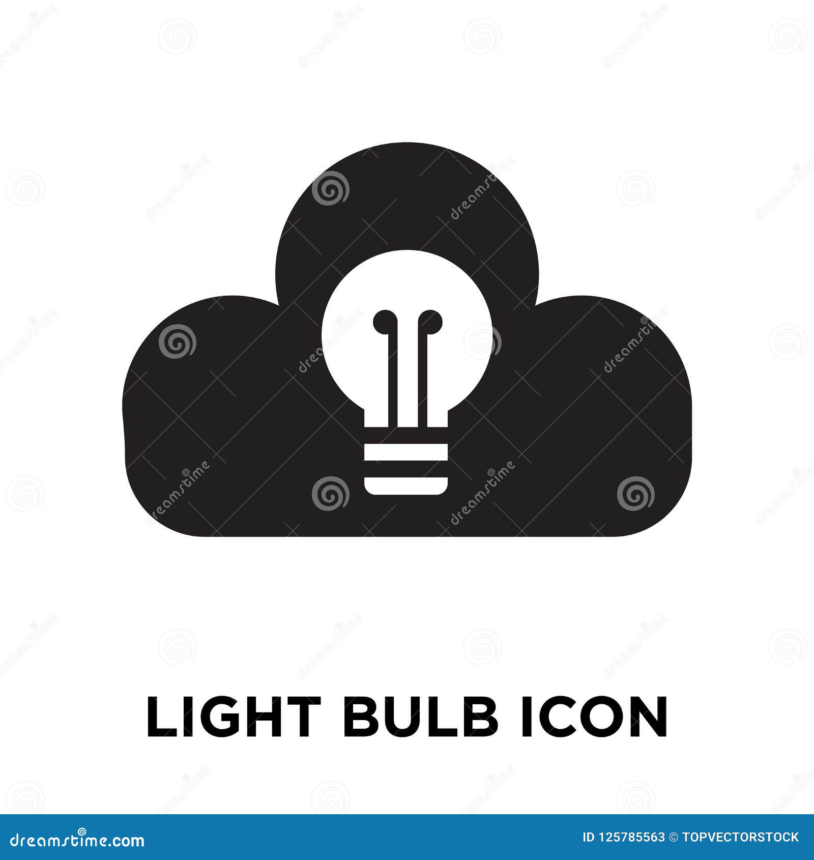 Light Bulb Icon Vector Isolated on White Background, Logo Concept of ...