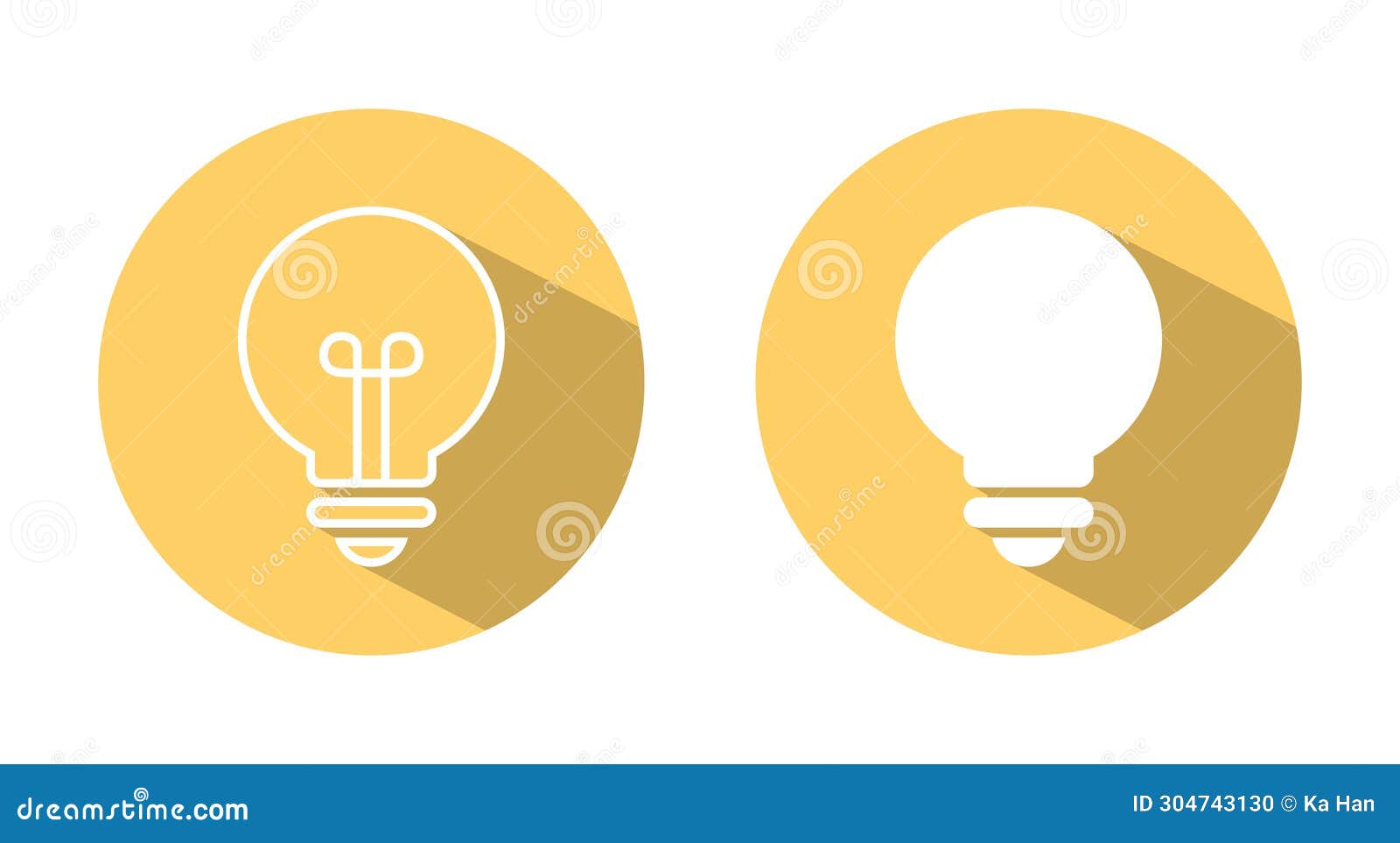 Light Bulb Icon Vector with Shadow. Lightbulb Sign Symbol Stock ...