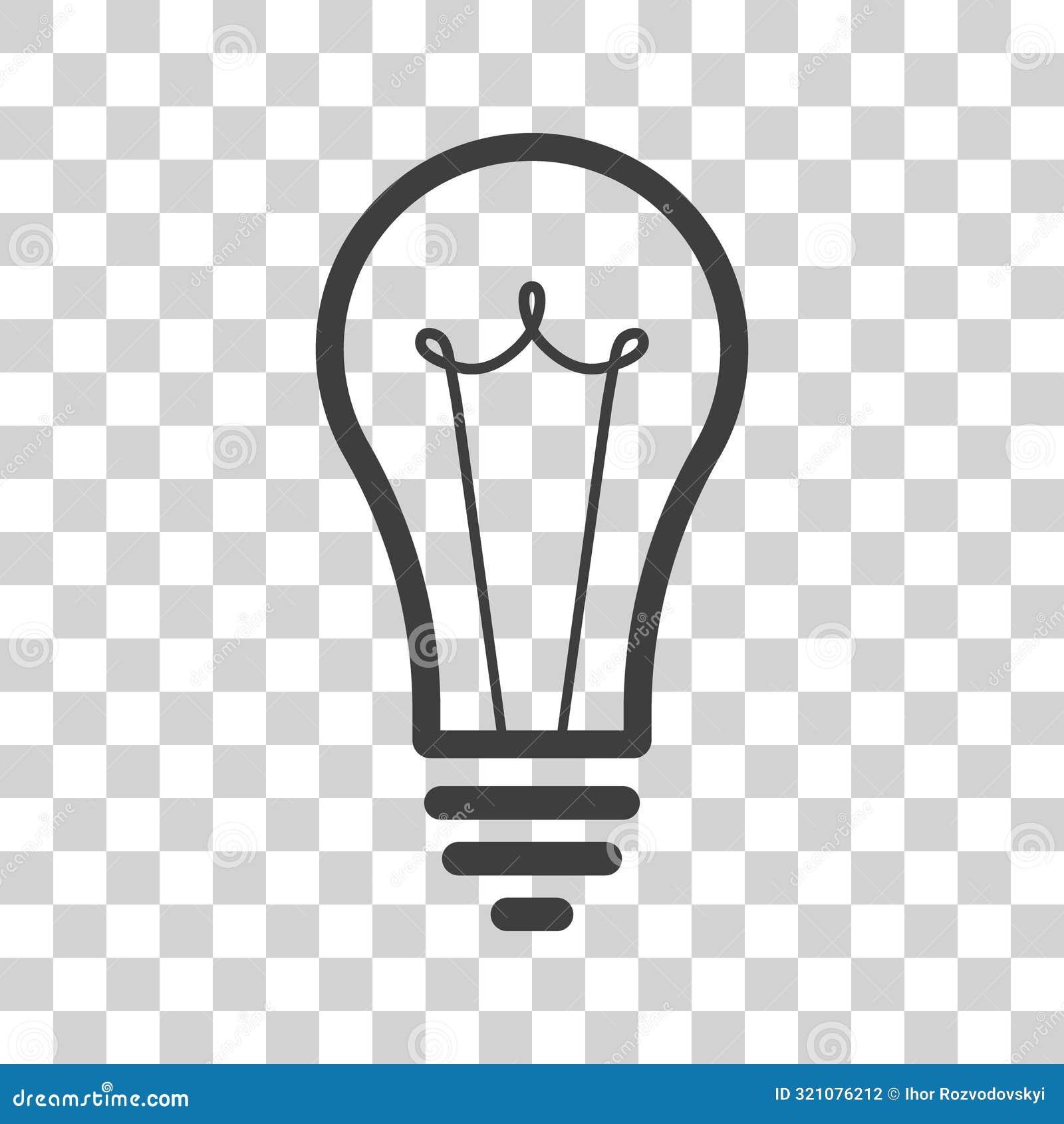 Light Bulb Icon on White Background Stock Vector - Illustration of ...