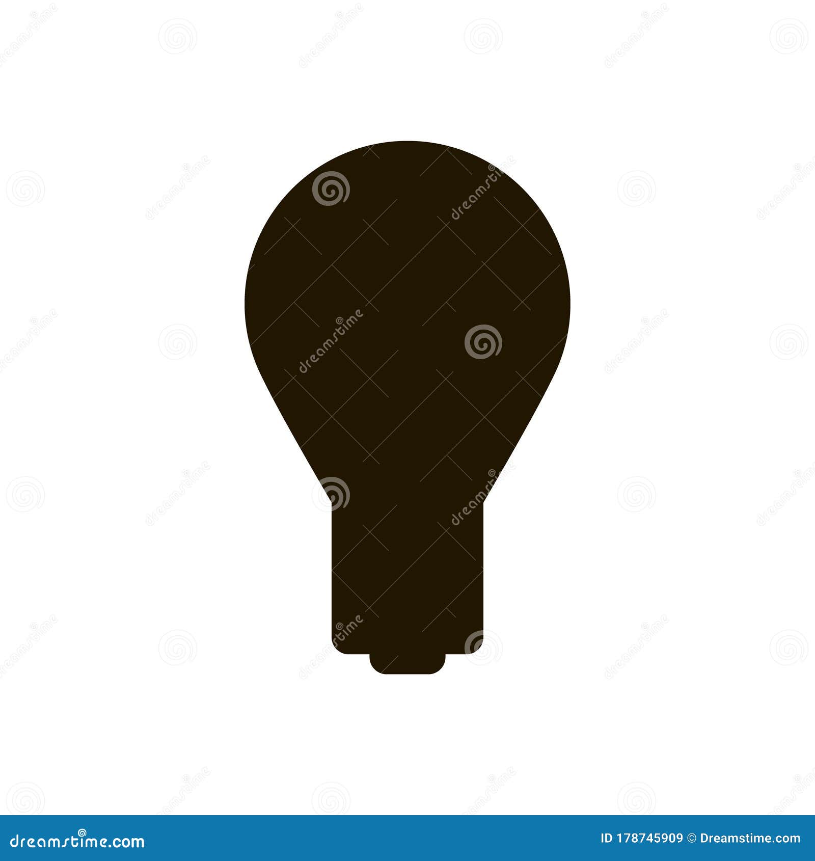 Light Bulb Icon on White Background. Illustration Eps 10. Stock Vector ...