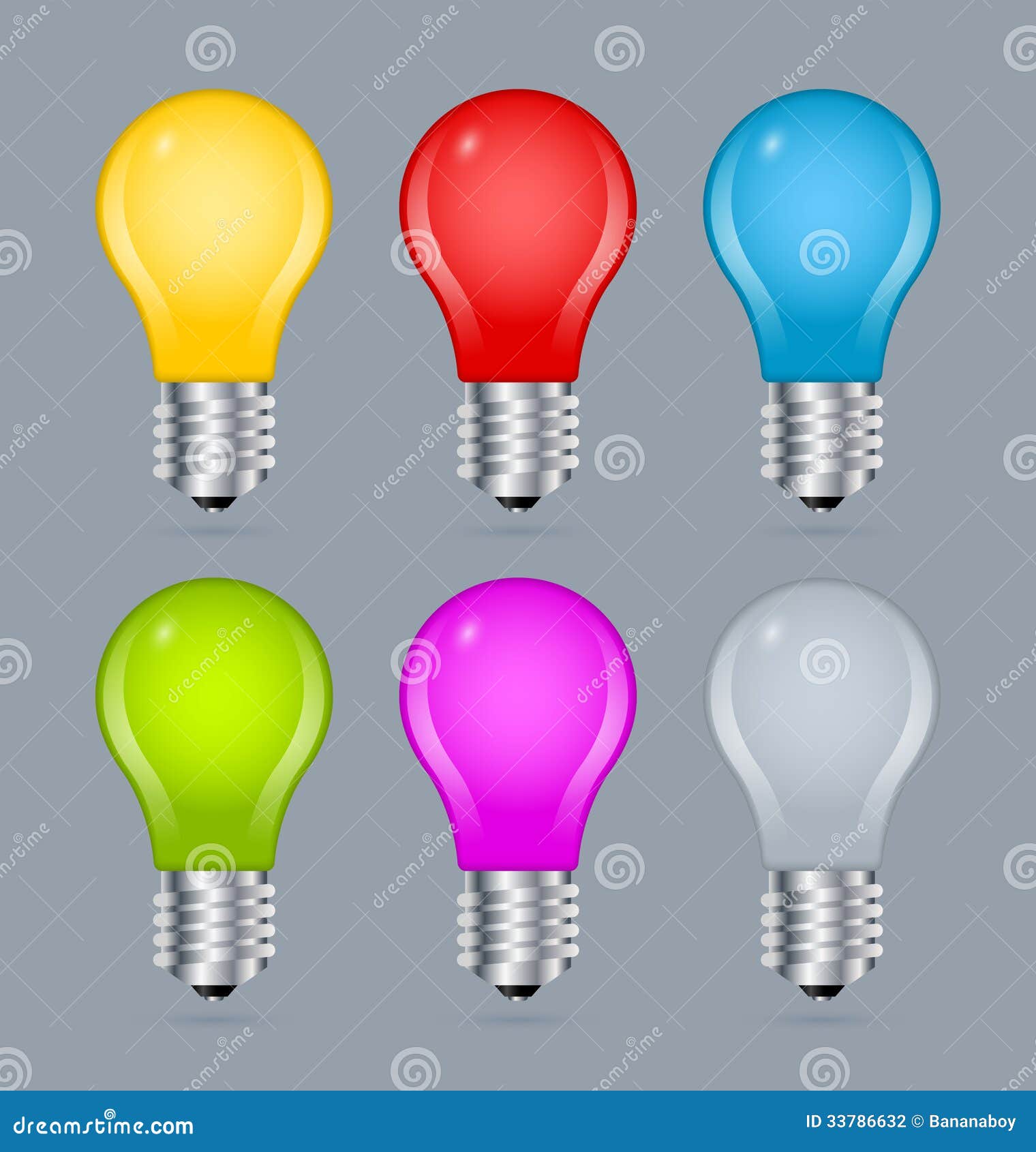 Light bulb icons stock vector. Illustration of illumination - 33786632