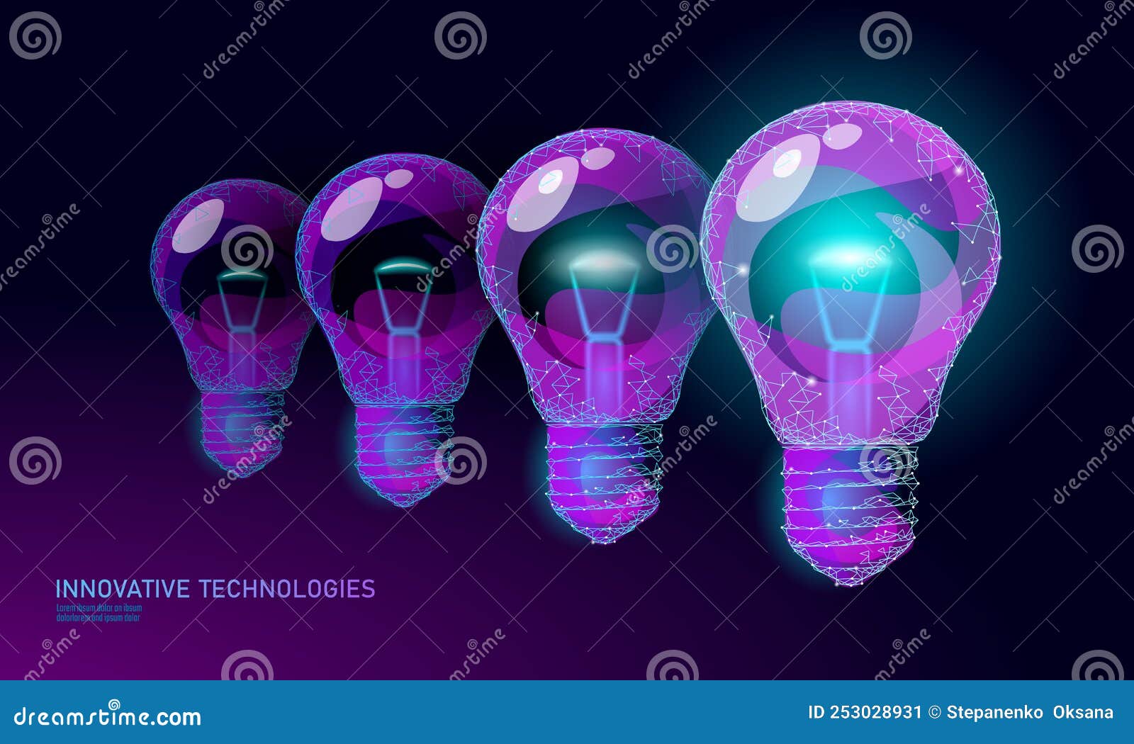 Light Bulb Idea Business Concept. Creative Active Human Brain ...