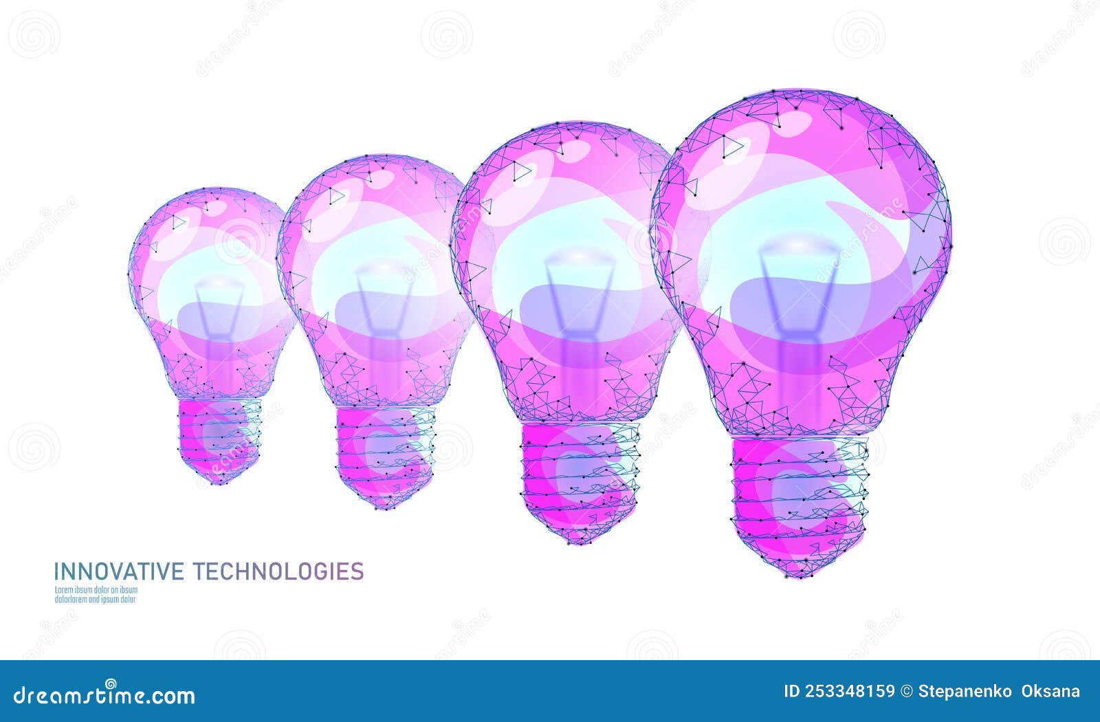 Light Bulb Idea Business Concept. Creative Active Human Brain ...