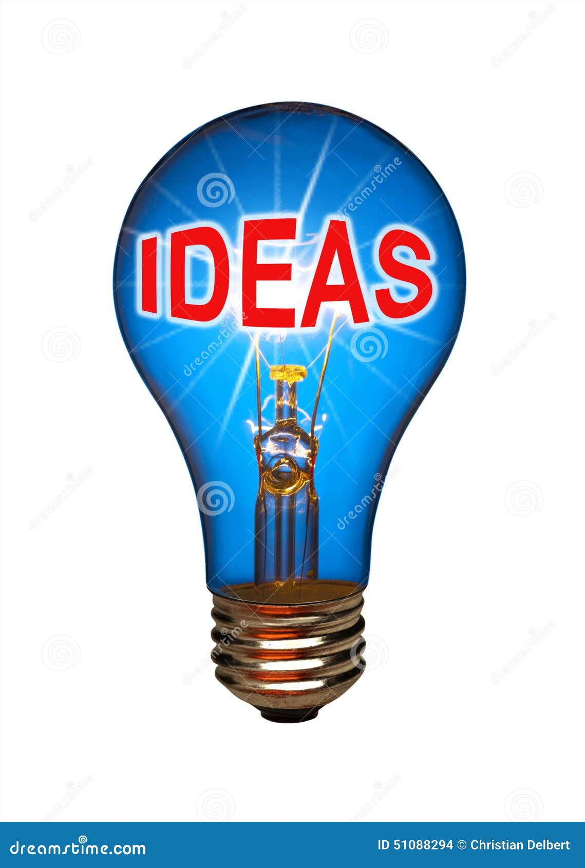 Light bulb idea concept stock photo. Image of electric - 51088294