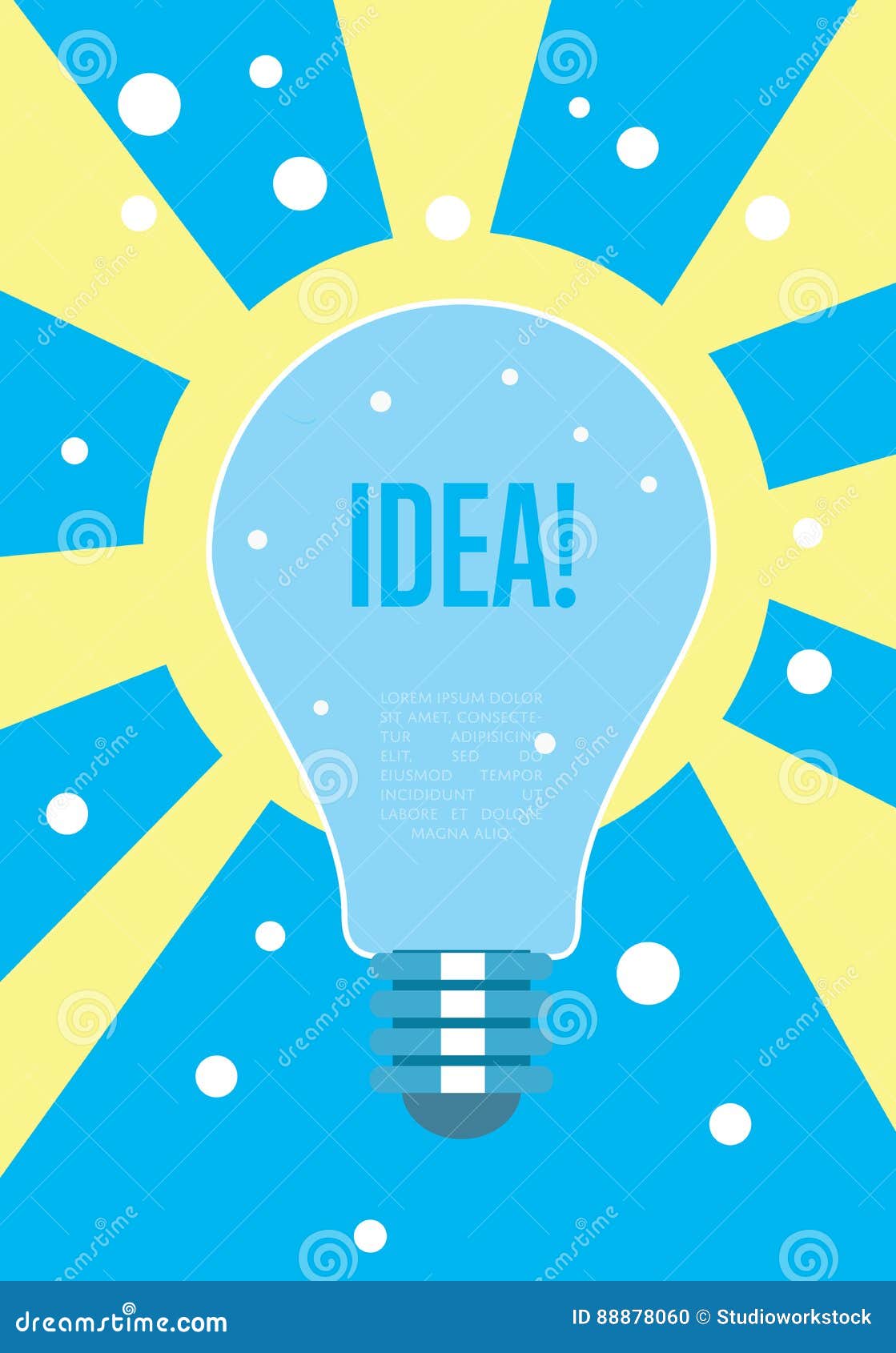 Light Bulb Idea Concept. Creative Thinking. Stock Illustration ...