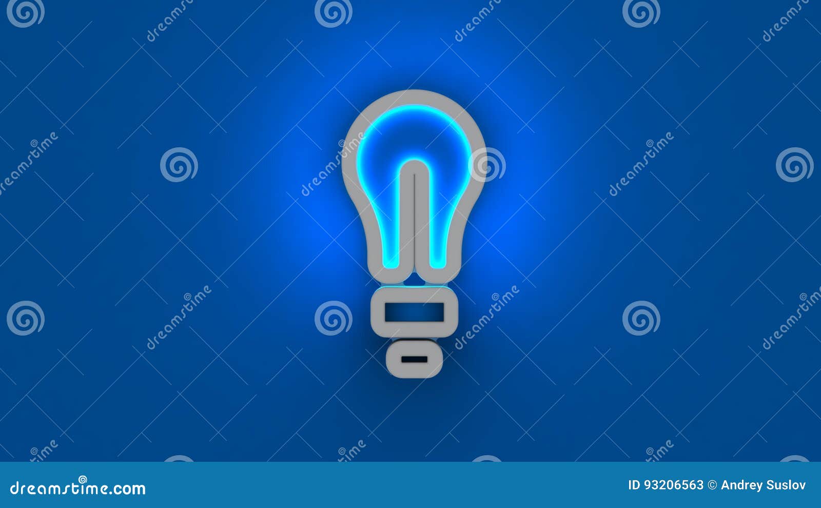 Light bulb idea stock illustration. Illustration of gradient - 93206563
