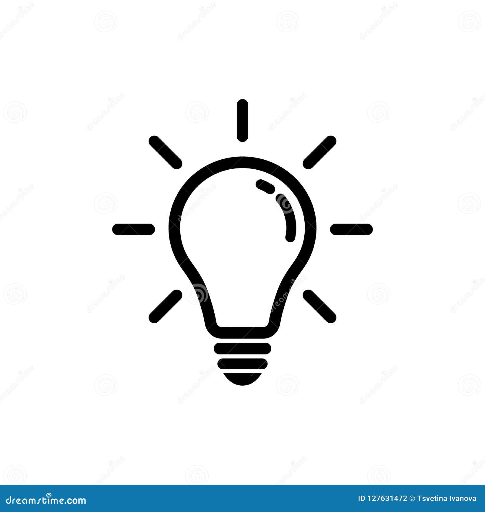 Light Bulb Idea Concept Vector Icon. Stock Vector - Illustration of ... Light Bulb Idea Concept Vector Icon. Stock Vector - Illustration of ...