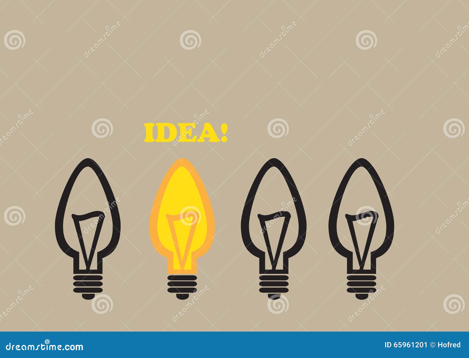 Light Bulb Idea Conceptual Vector Cartoon Illustration Stock Vector ...