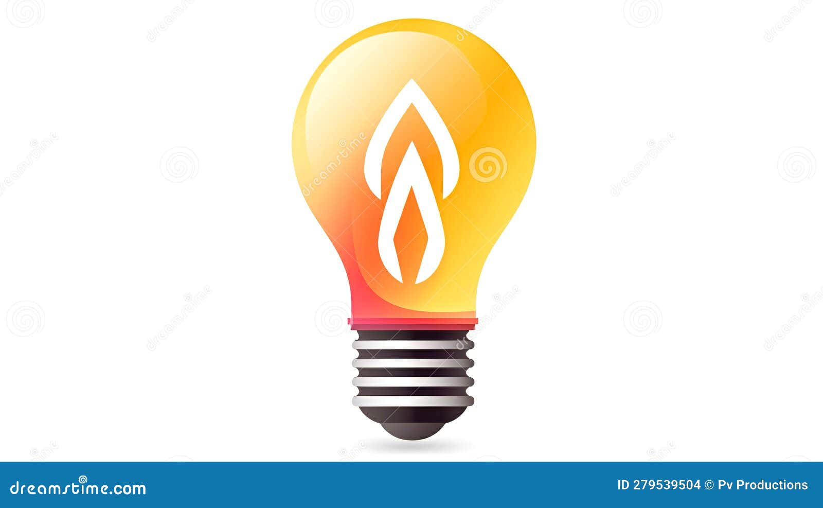 Light Bulb, Idea Generation Concept, Generative AI. Stock Illustration ...