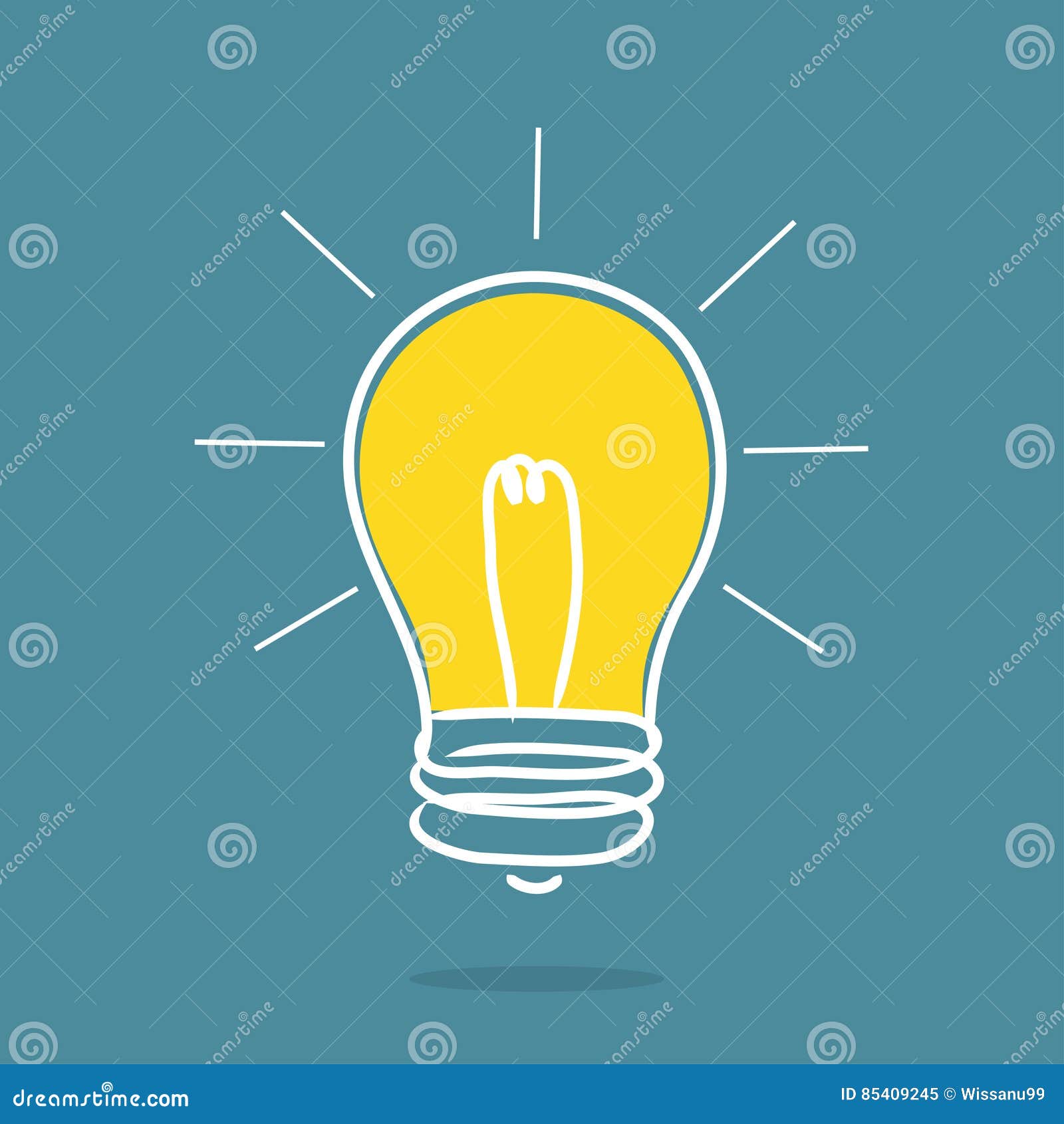 Light Bulb Idea, Success Concept. Stock Vector - Illustration of ideas ...