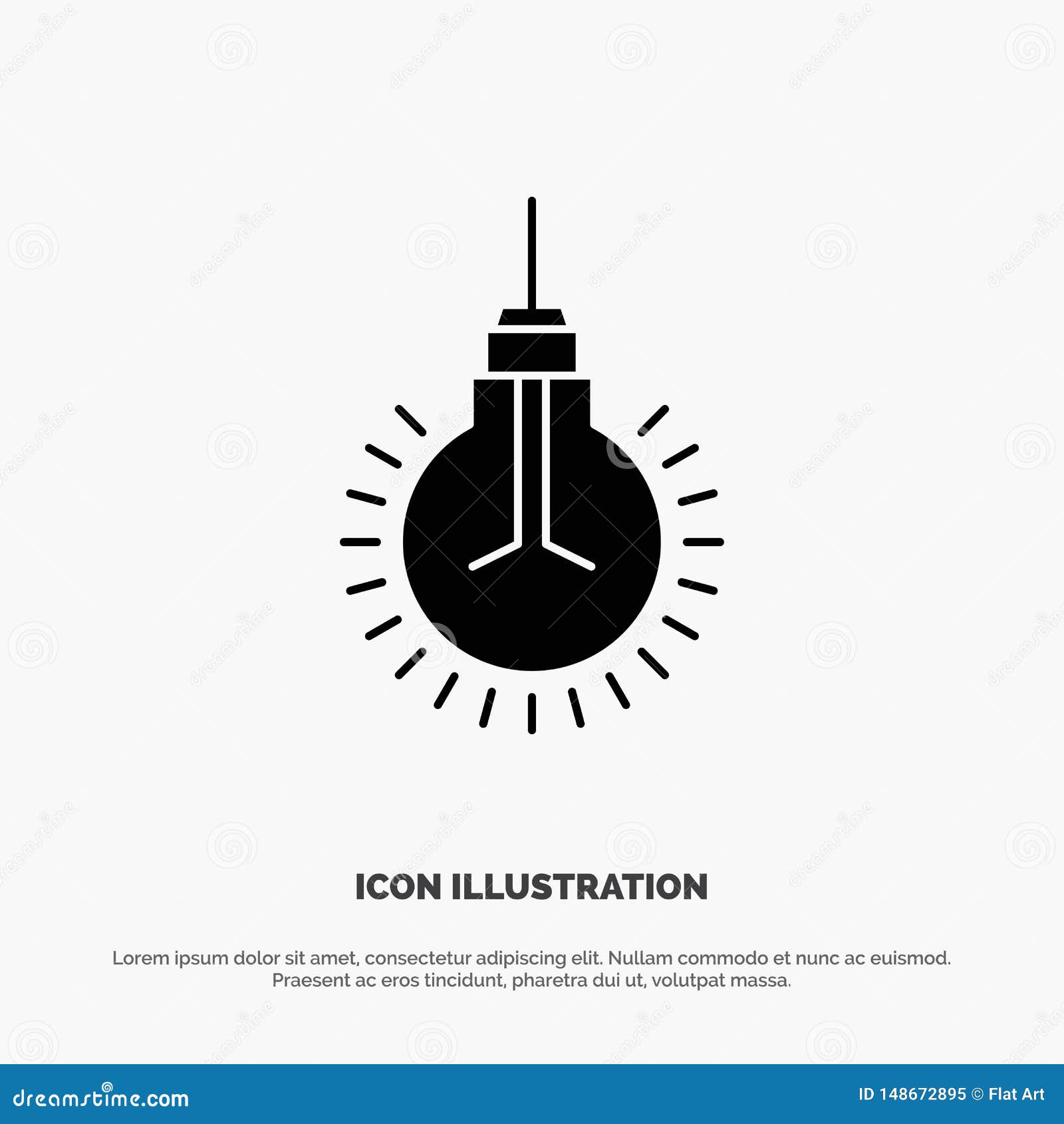 Light, Bulb, Idea, Tips, Suggestion Solid Glyph Icon Vector Stock Vector - Illustration of pink ...