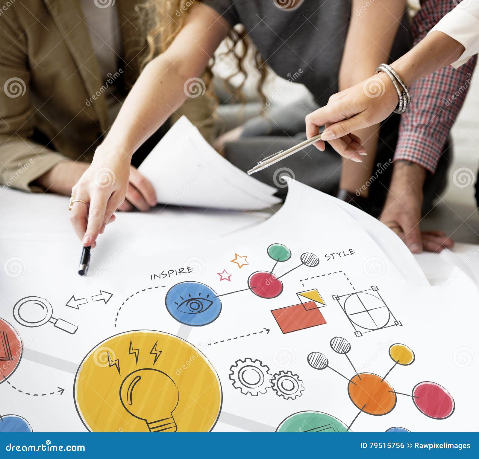 Light Bulb Ideas Creative Diagram Concept Stock Photo - Image of ...