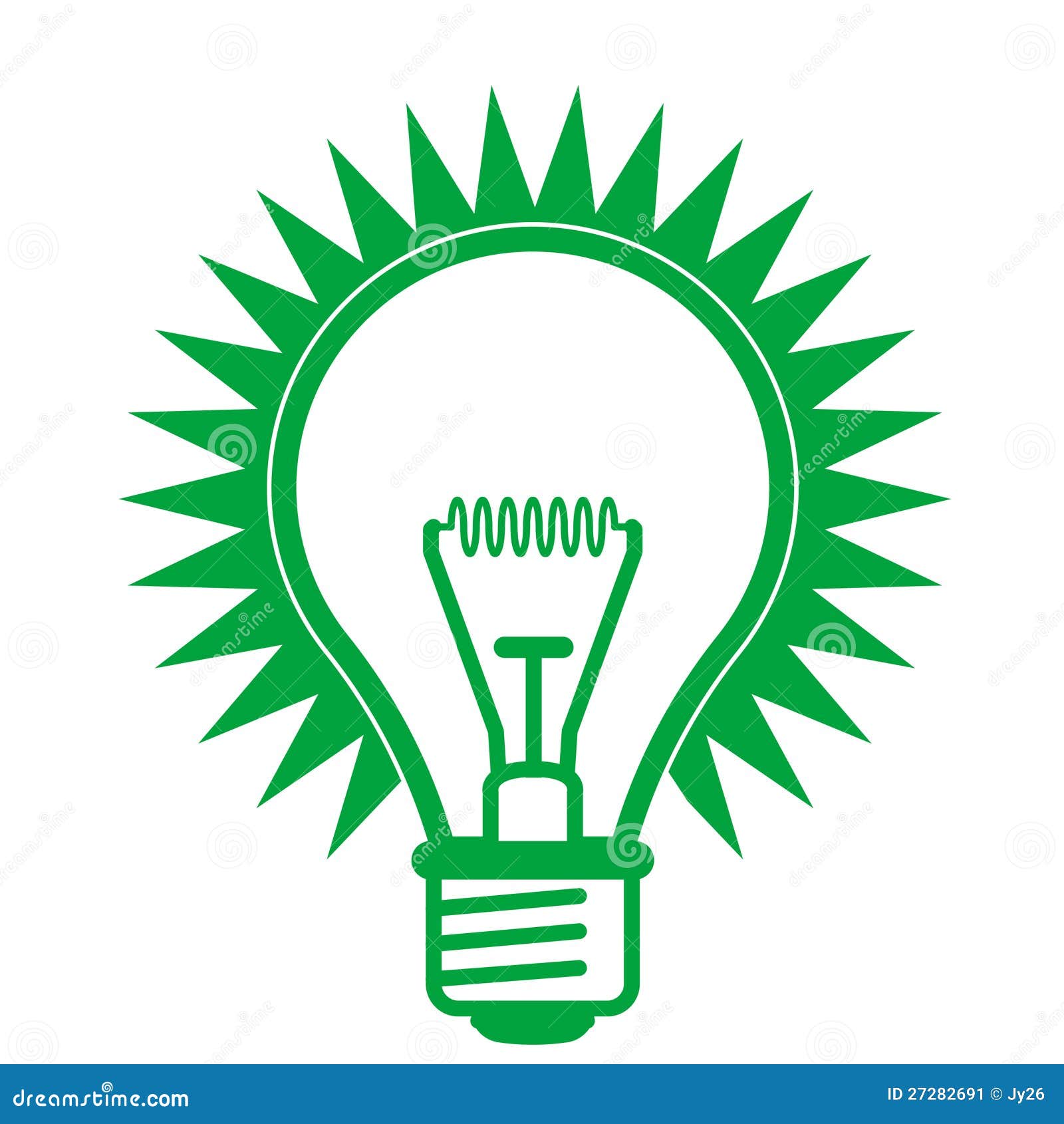 Light bulb illustration stock vector. Illustration of solution - 27282691