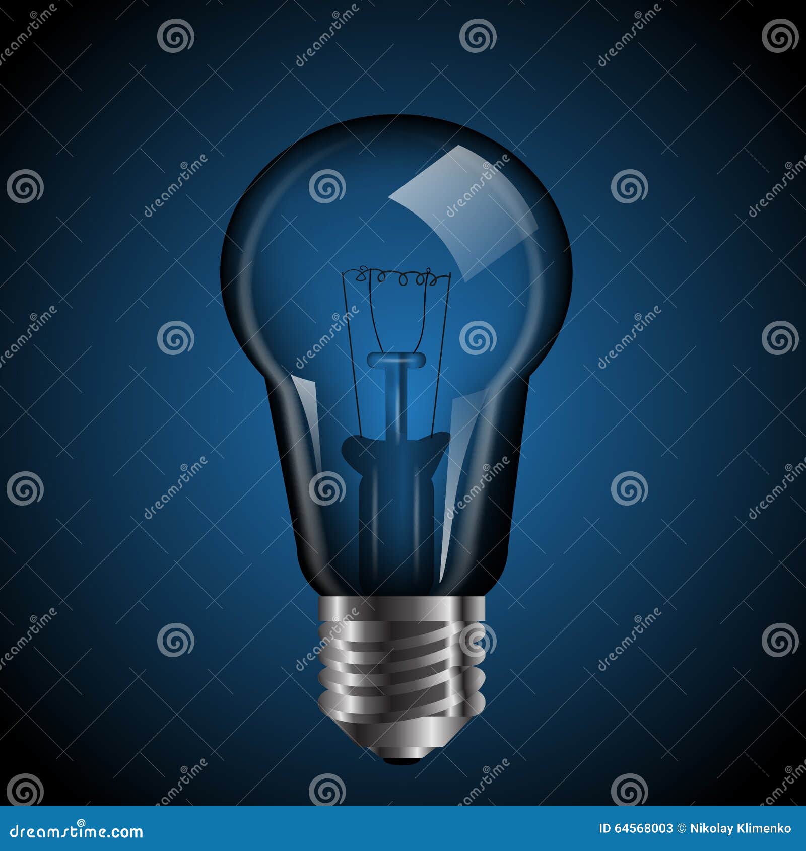 Light Bulb with Illustration Eps 10 Stock Vector - Illustration of ...