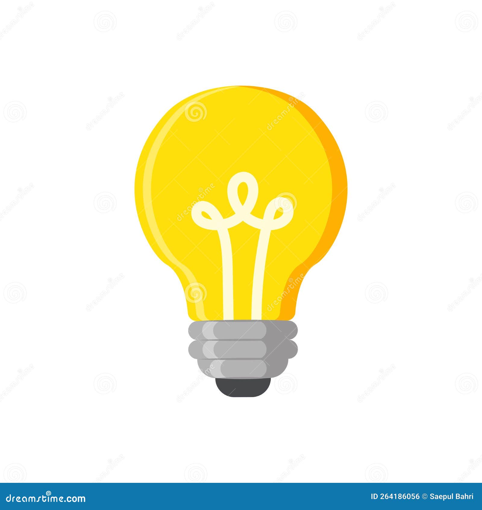 Light Bulb Illustration. Sign of Ideas and Creative Thinking ...