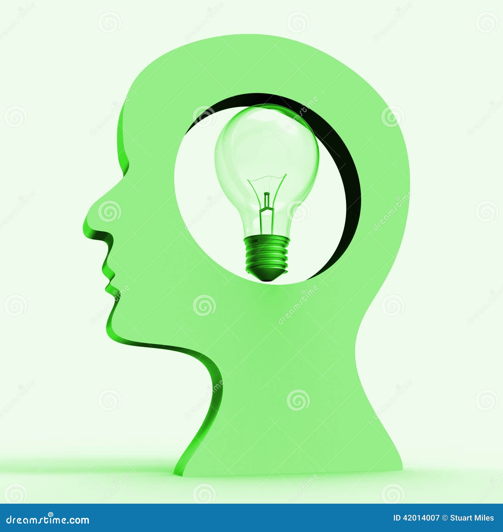Light Bulb Indicates Think about it and Considering Stock Illustration ...