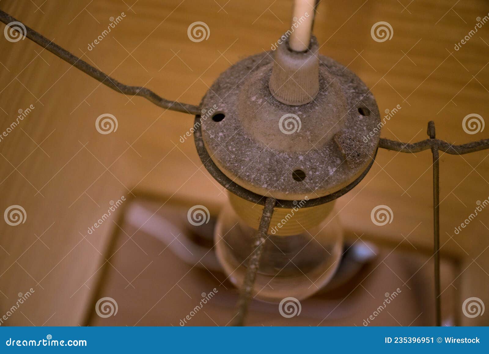 Light bulb inside the lamp stock image. Image of home - 235396951