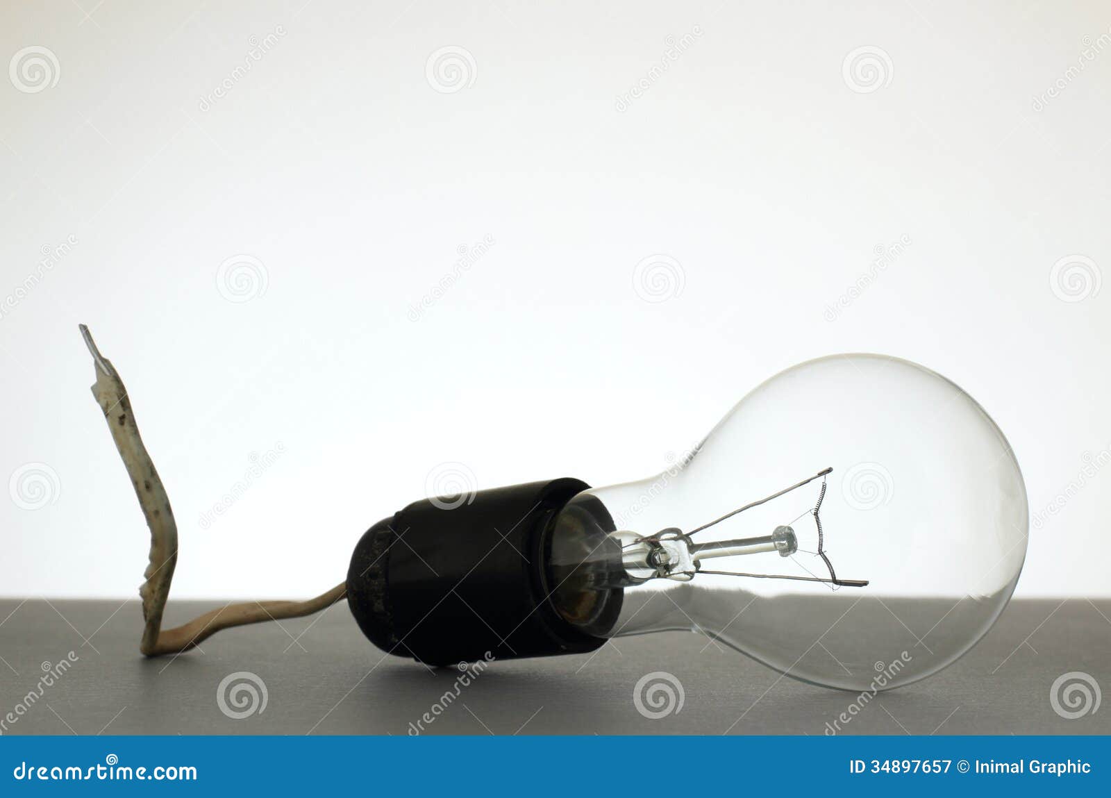 Light Bulb Installed into Grubby Lamp Socket Stock Image - Image of ...